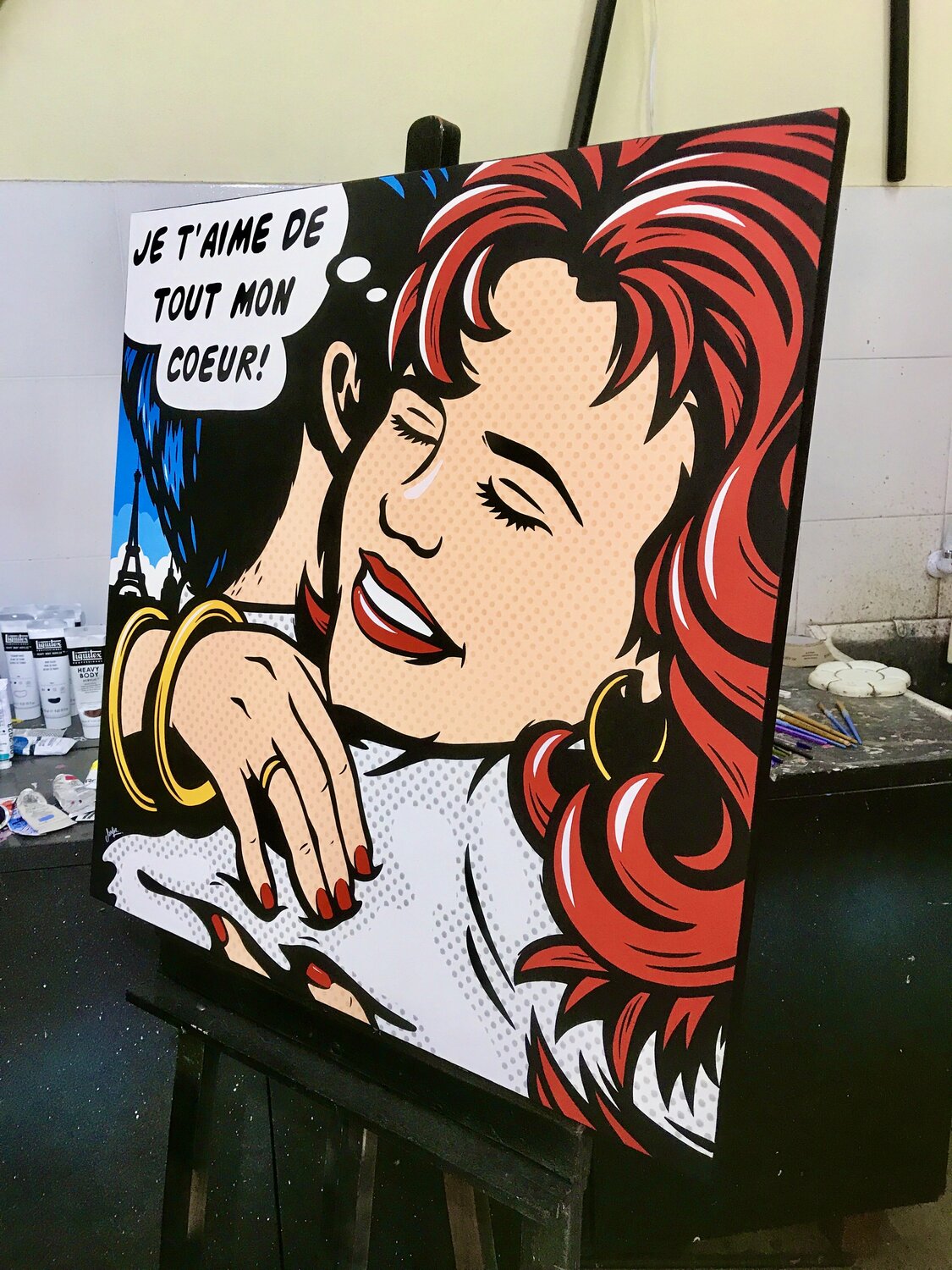 The Language Of Love by Jamie Lee (2021) : Painting Acrylic on Canvas ...