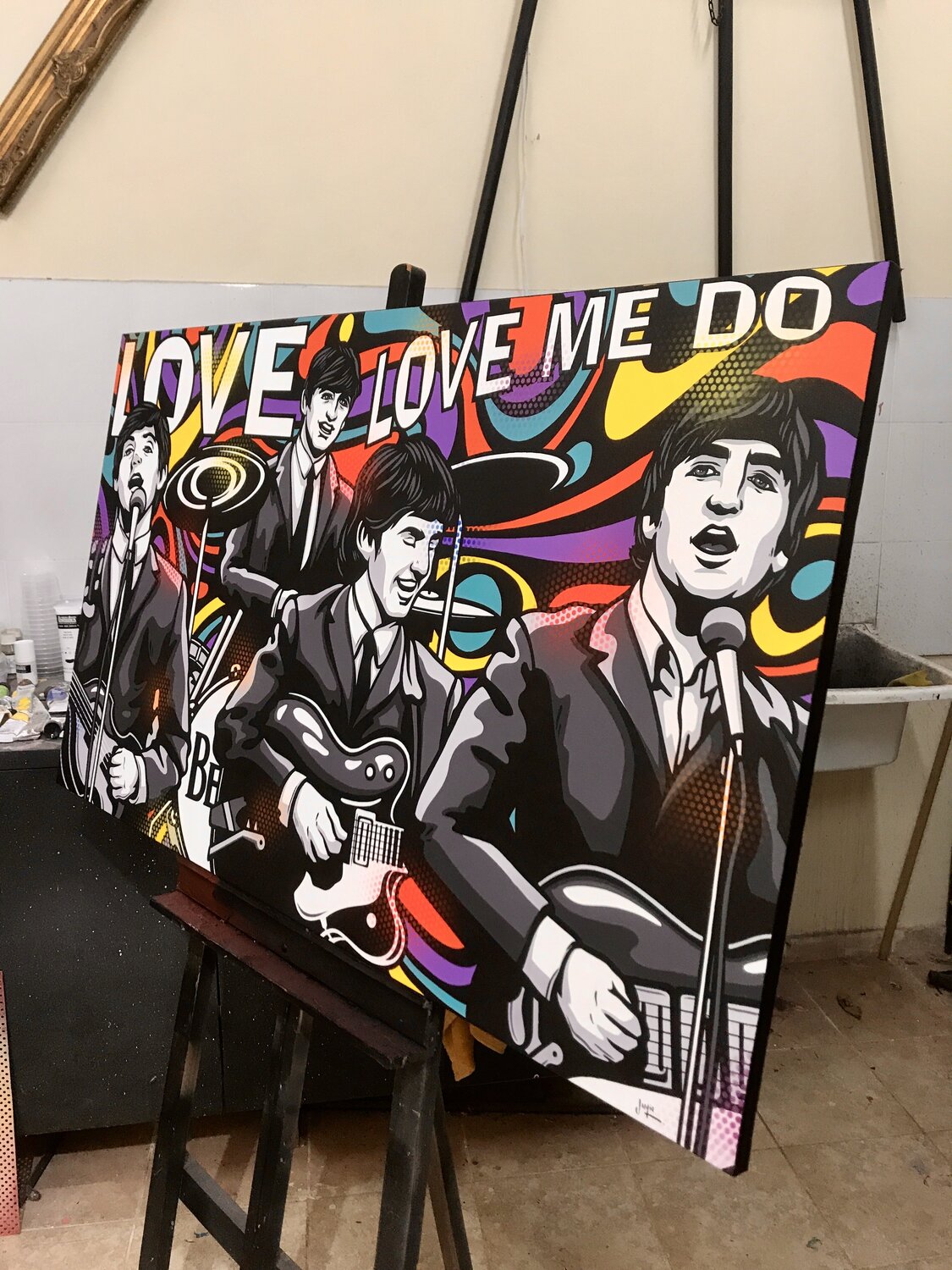 The Beatles - Love Me Do by Jamie Lee (2022) : Painting Acrylic, Spray ...