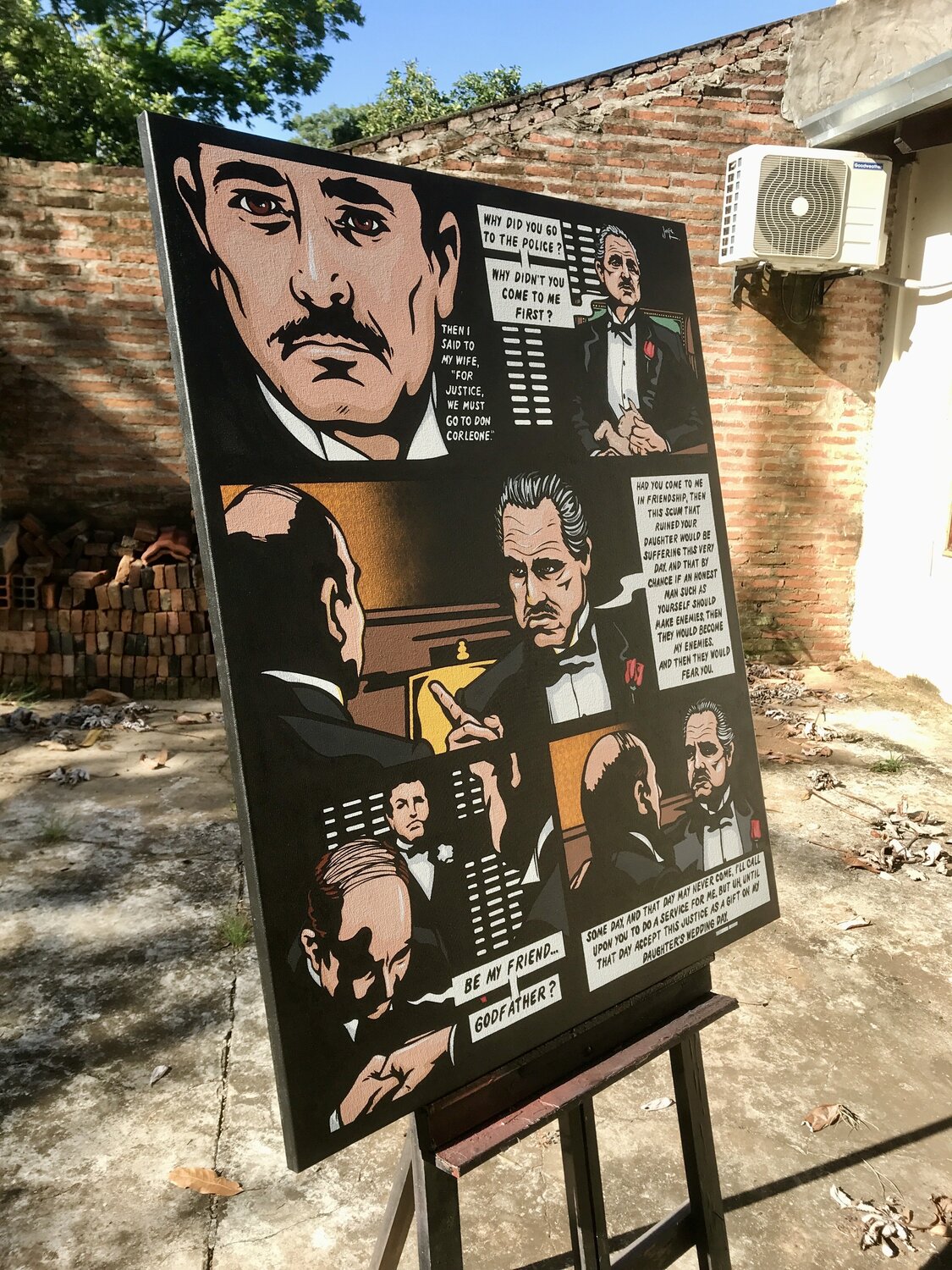 The Godfather - Bonasera by Jamie Lee (2022) : Painting Acrylic on ...