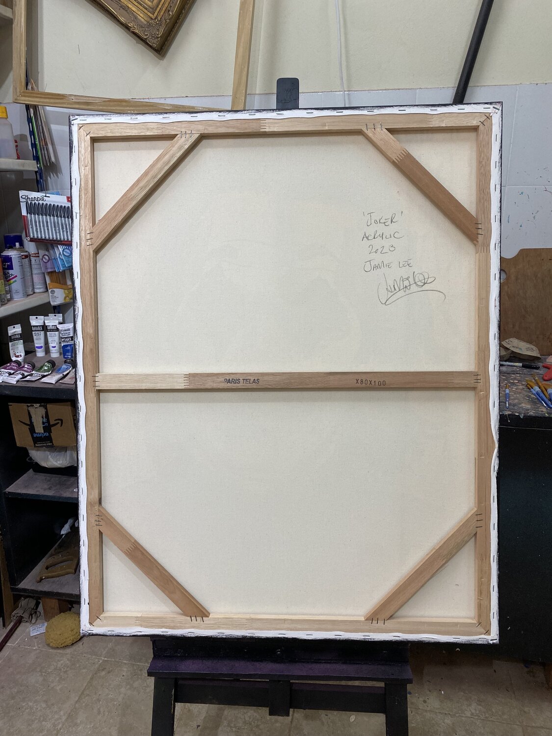 Joker by Jamie Lee (2023) : Painting Acrylic, Spray Paint on Canvas ...