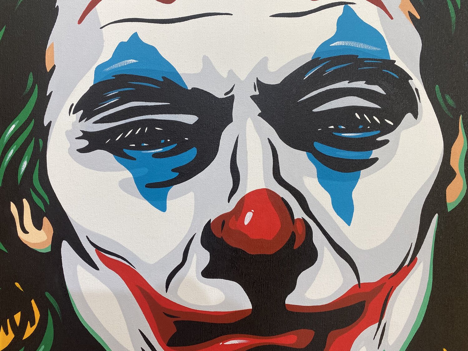 Joker by Jamie Lee (2023) : Painting Acrylic, Spray Paint on Canvas ...