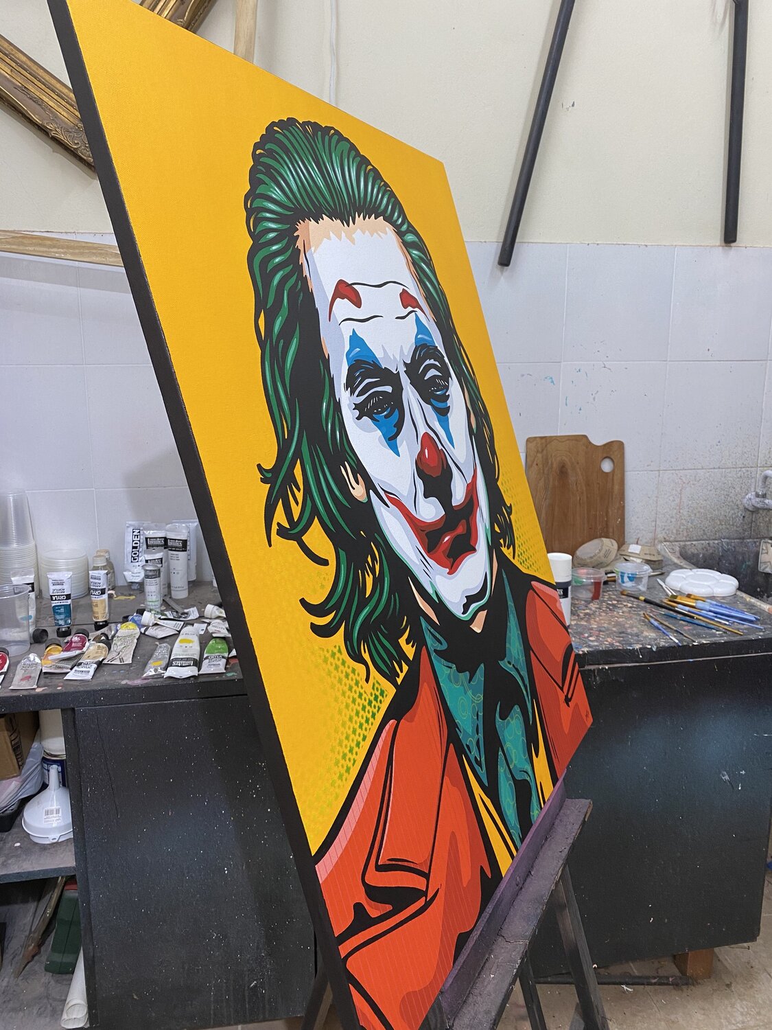 Joker by Jamie Lee (2023) : Painting Acrylic, Spray Paint on Canvas ...
