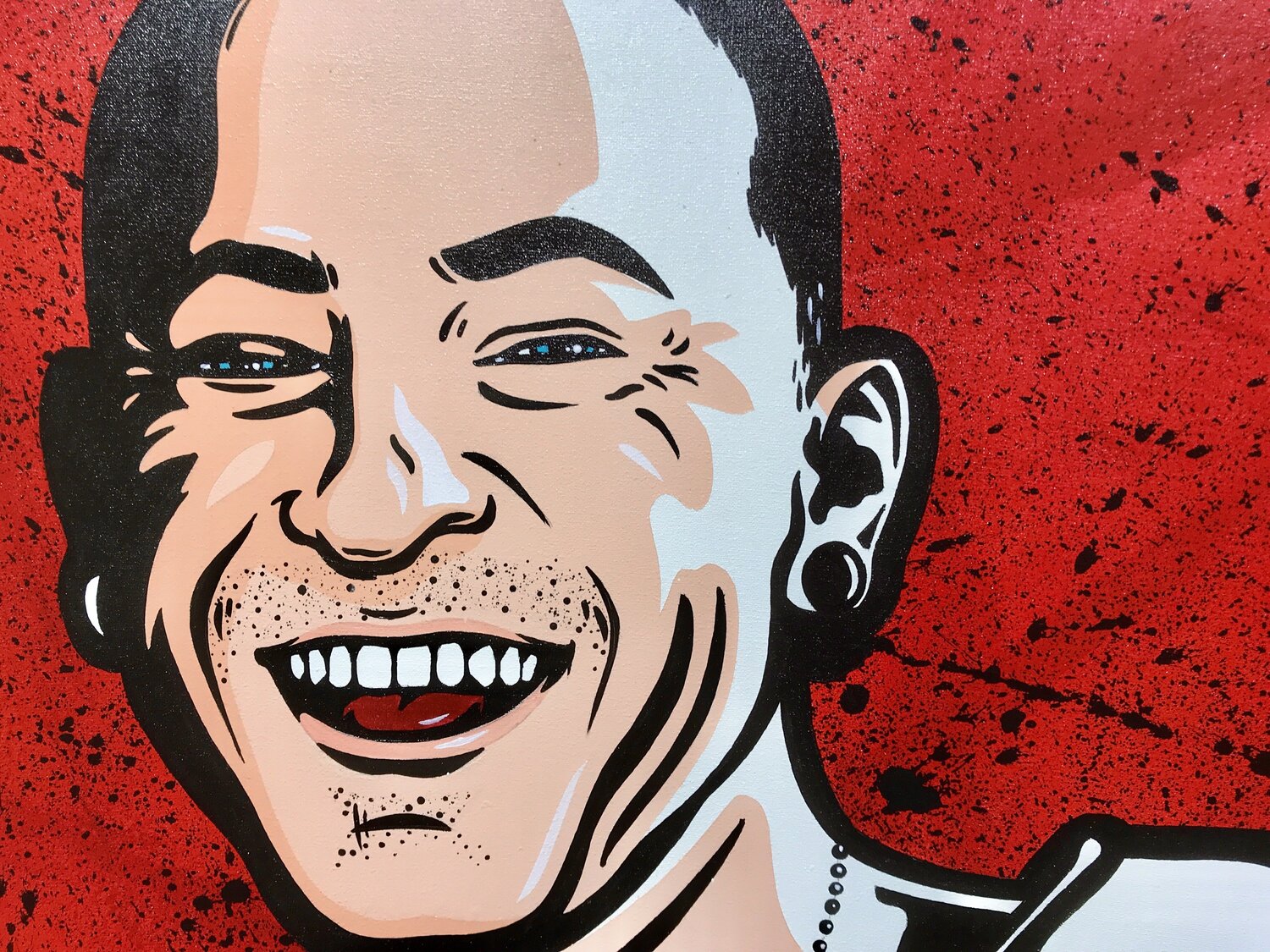 Chester Bennington de Jamie Lee (2020): Pintura Acrílico en Lienzo ...