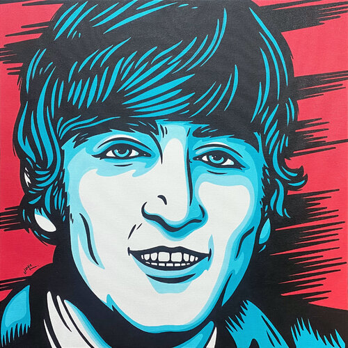 John Lennon All You Need Is Love by Jamie Lee (2022) : Painting Acrylic ...