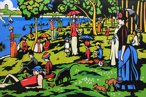 A Sunday Afternoon on the Island of La Grande Jatte von Jamie Lee 2018 Malerei Acryl auf Leinwand Singulart