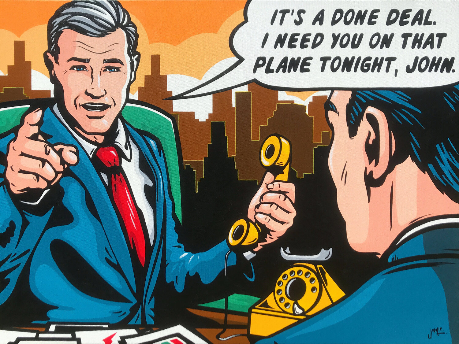 Done Deal by Jamie Lee (2023) : Painting Acrylic on Canvas - Singulart