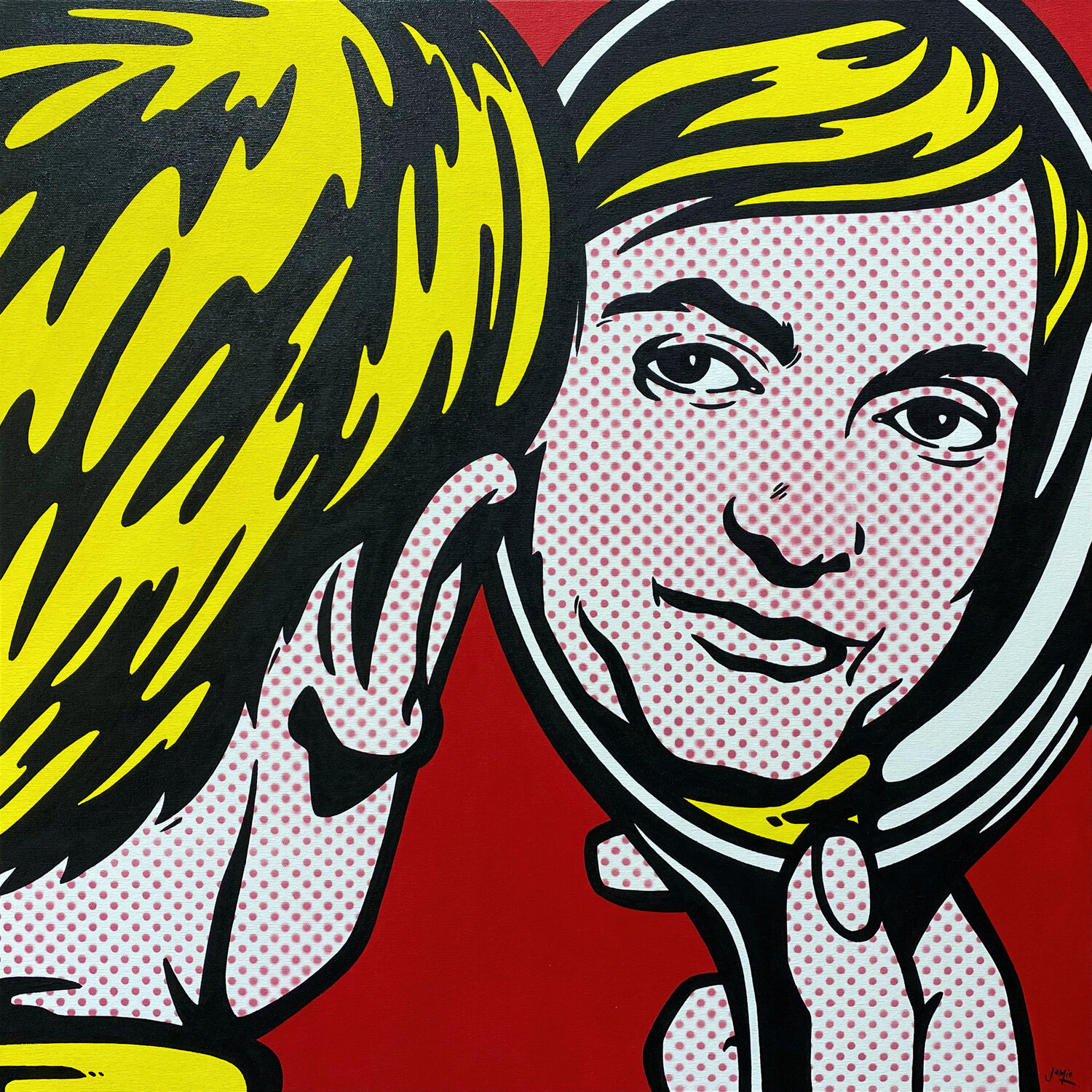 Roy In Mirror by Jamie Lee (2023) : Painting Acrylic, Spray Paint on ...