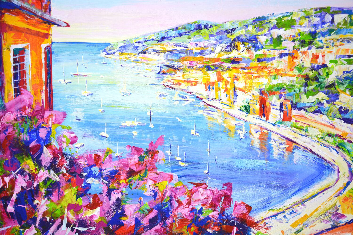 Nice. Azure coast. by Iryna Kastsova (2022) : Painting Acrylic on ...