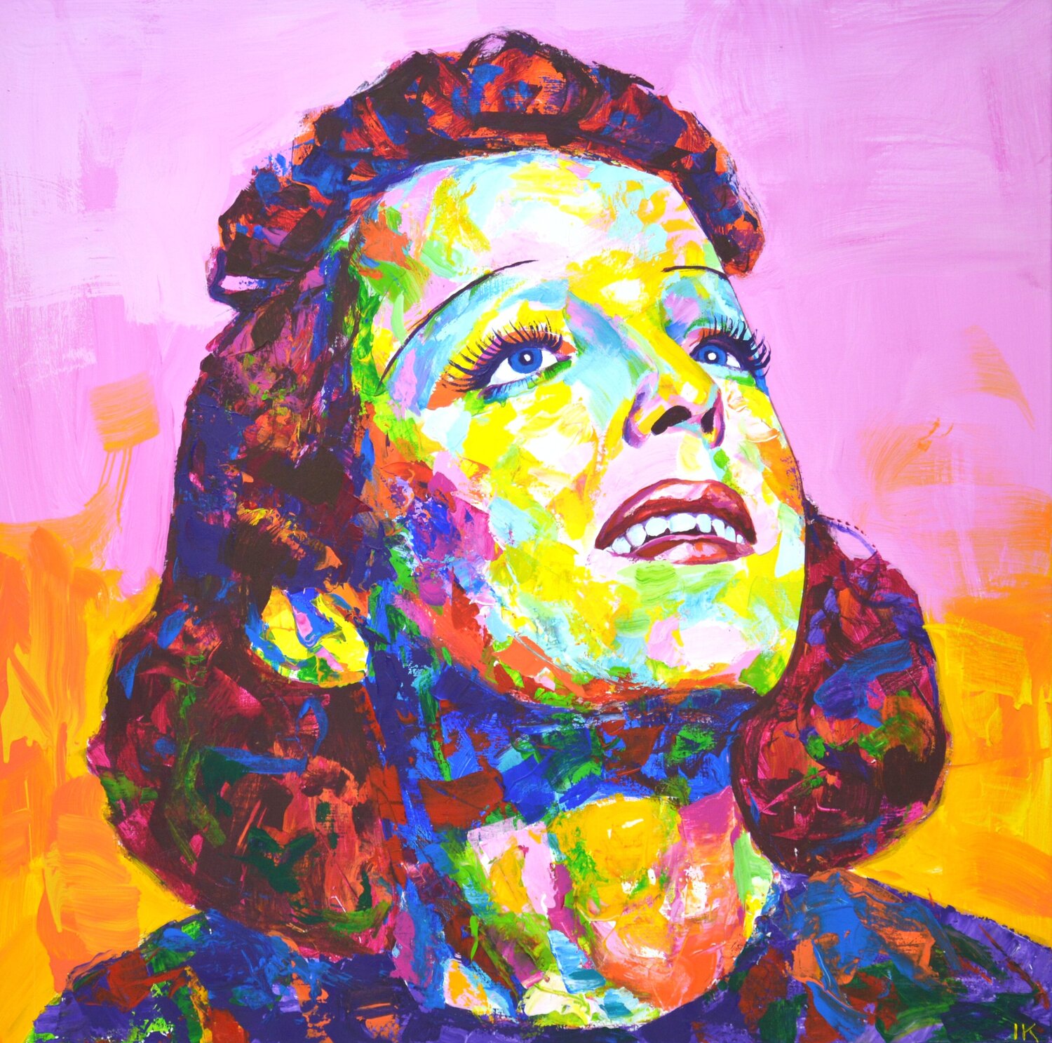 Edith Piaf door Iryna Kastsova (2022) : Schilderij Acryl op Canvas ...
