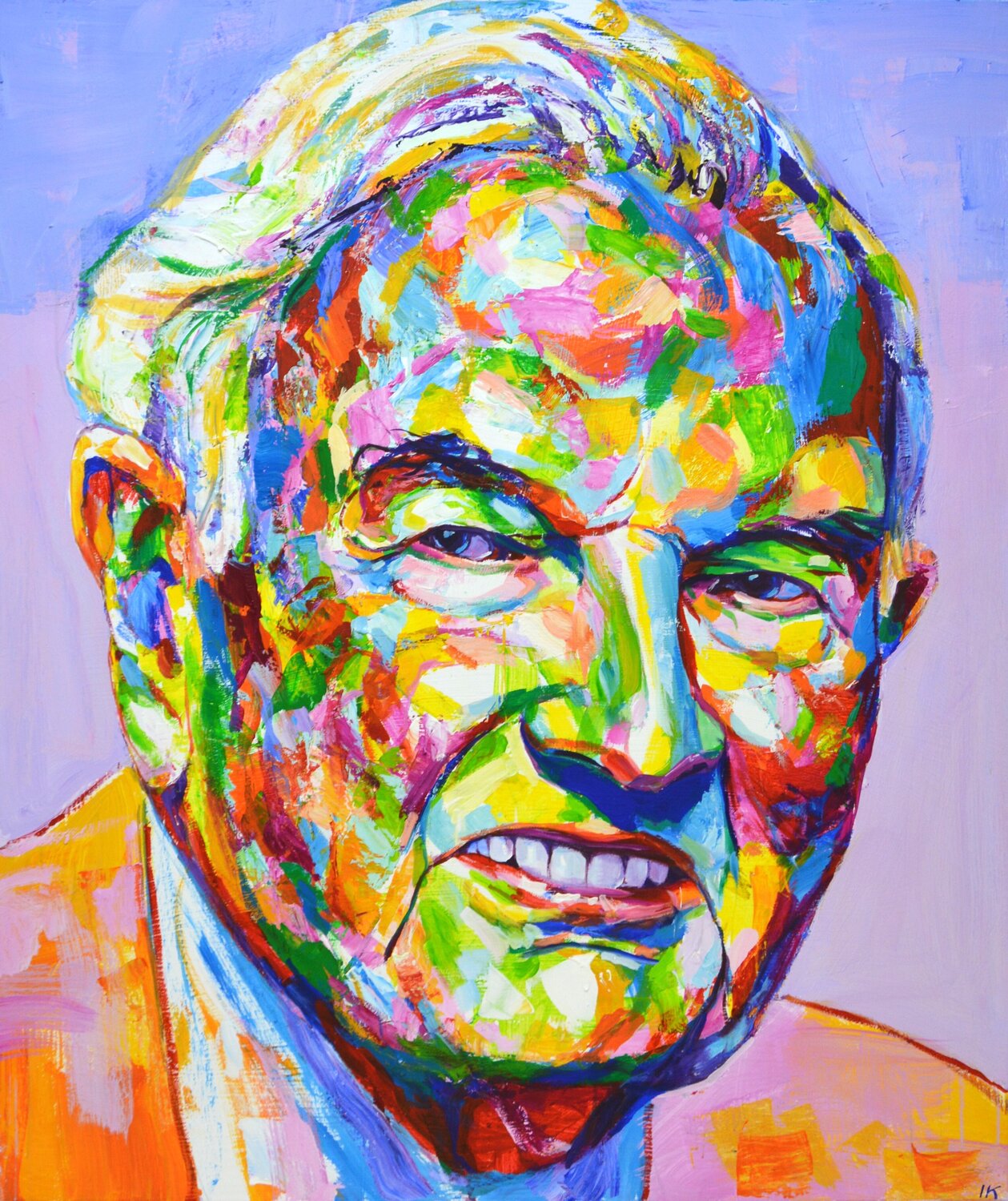 David Rockefeller Sr. by Iryna Kastsova (2022) : Painting Acrylic on ...