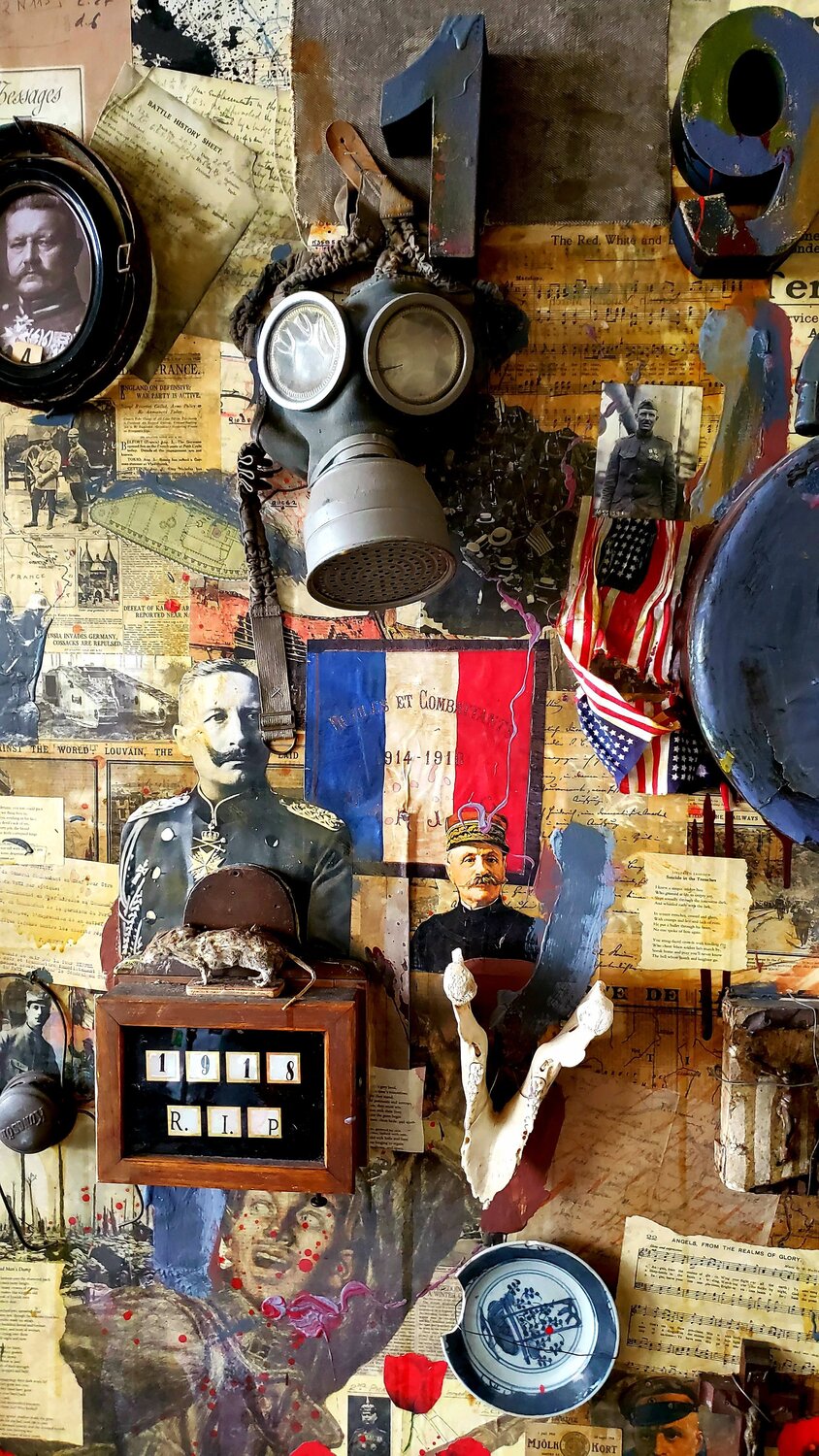 1918. ALL 3 LARGE ARTWORKS FOR 30.000 EUROS TOGETHER Nr 3 of 3 All ...