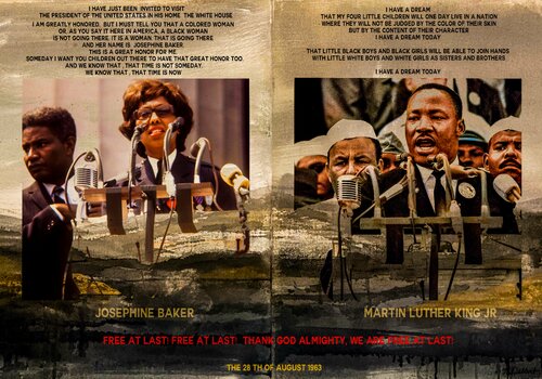 Josephine Baker and Pablo Picasso by Thomas Dellert (2020) : Print ...