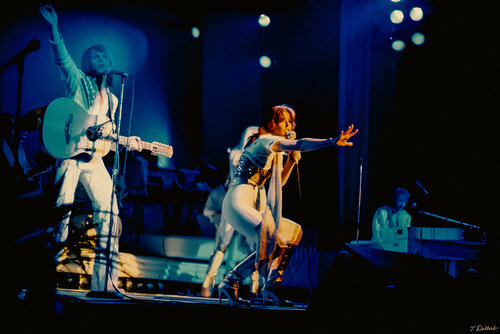 ABBA live at Royal Albert Hall in 1977- in Blue Light by Thomas Dellert ...