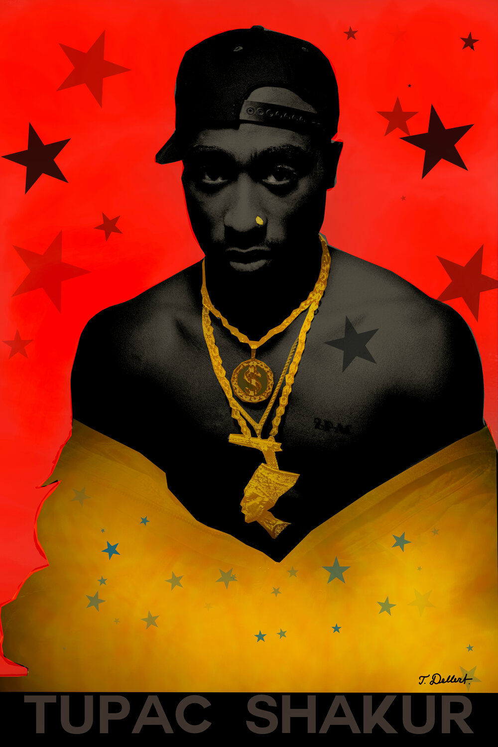 TUPAC CHAKUR. rapper de Thomas Dellert (2021) : Impression Giclée sur ...