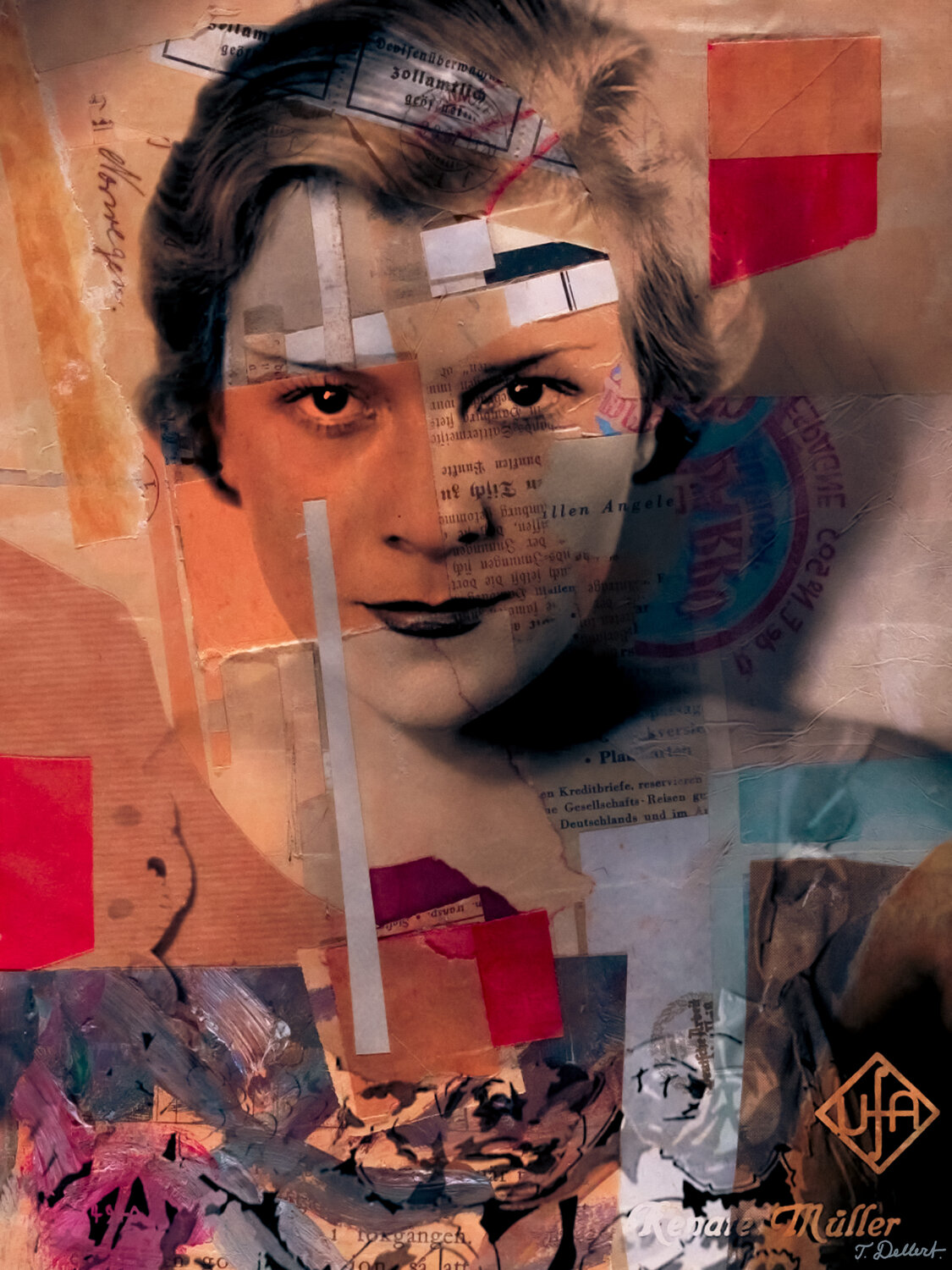 Portrait of German actress RENATE MULLER by Thomas Dellert (2022 ...