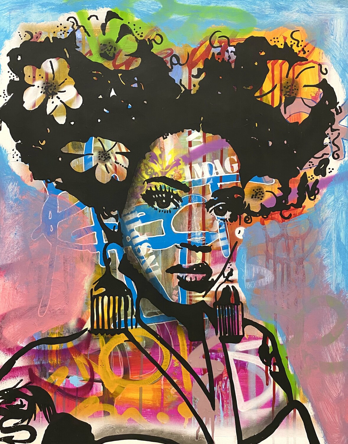 Image by Dean Russo (2019) : Work on Paper Acrylic, Oil Pastel on Paper ...