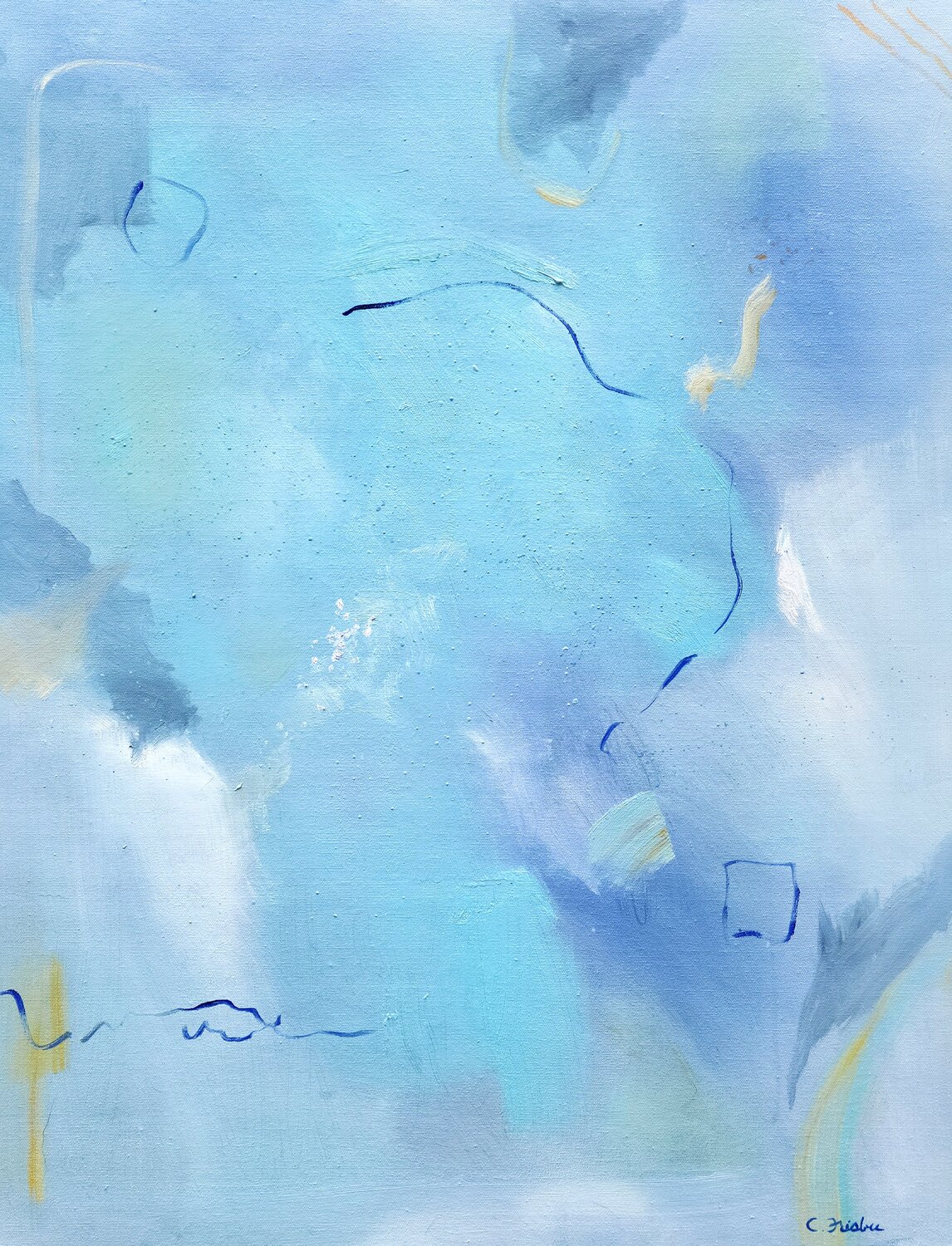 Reaching the Sky by Christine Frisbee (2022) : Painting Oil on Canvas ...