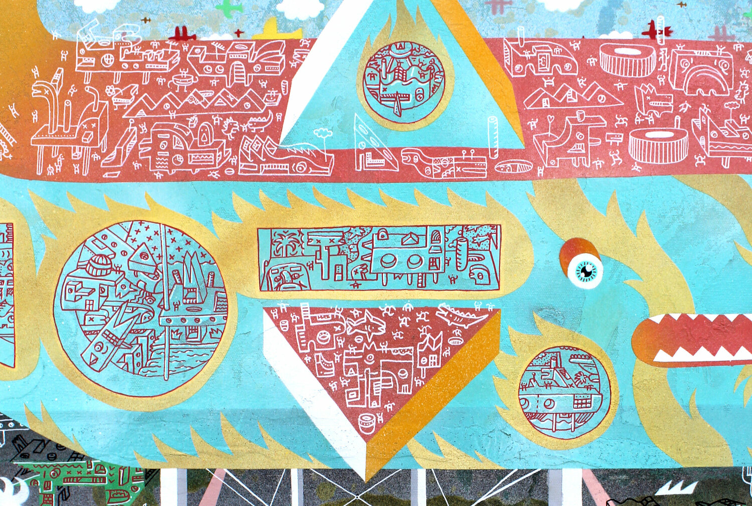 Oasis Oasis by Camille Adra (2018) : Painting Acrylic, Graffiti on ...