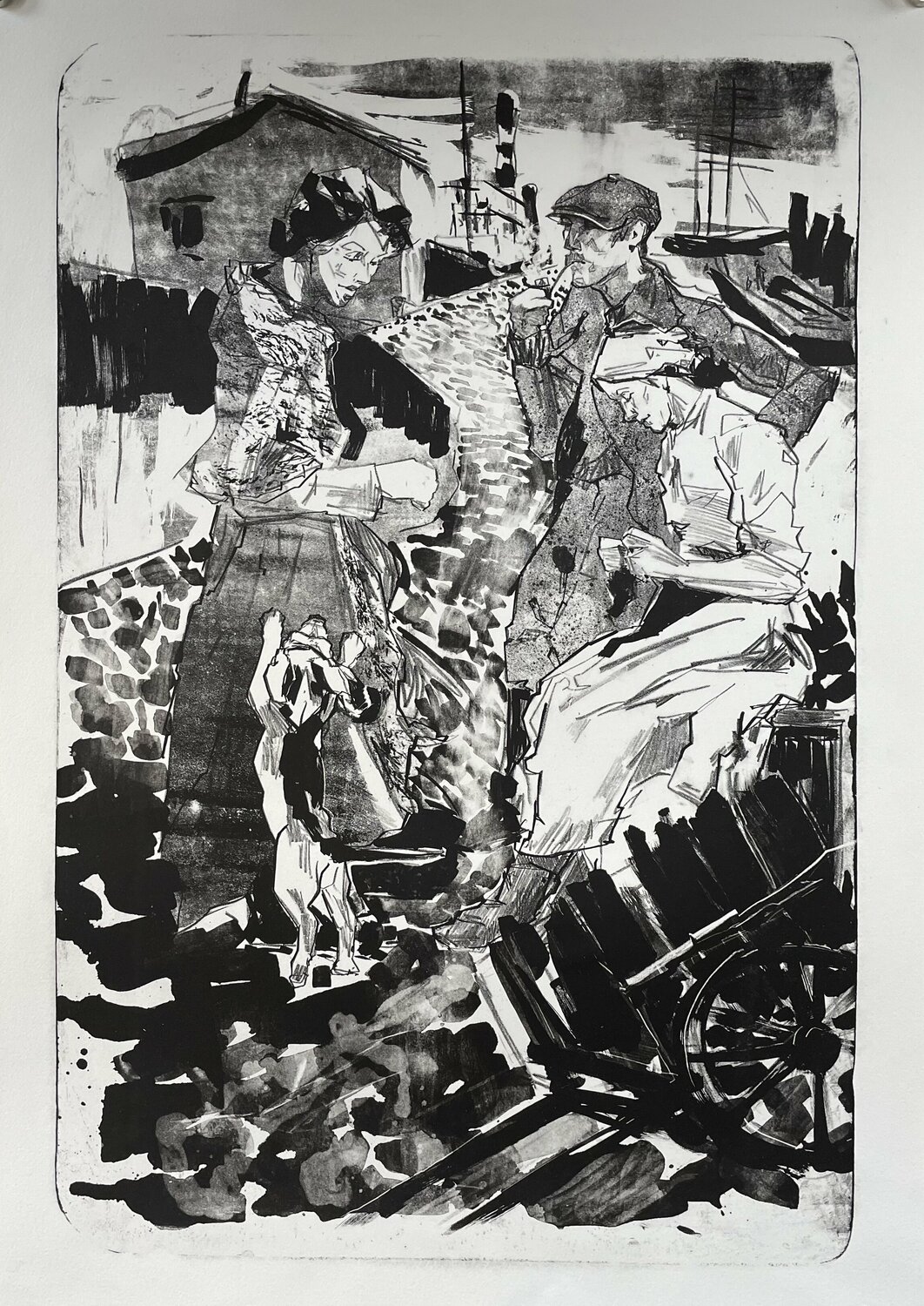 Hafen by Arsentij Pawlow (2022) : Print Lithography on Paper - Singulart