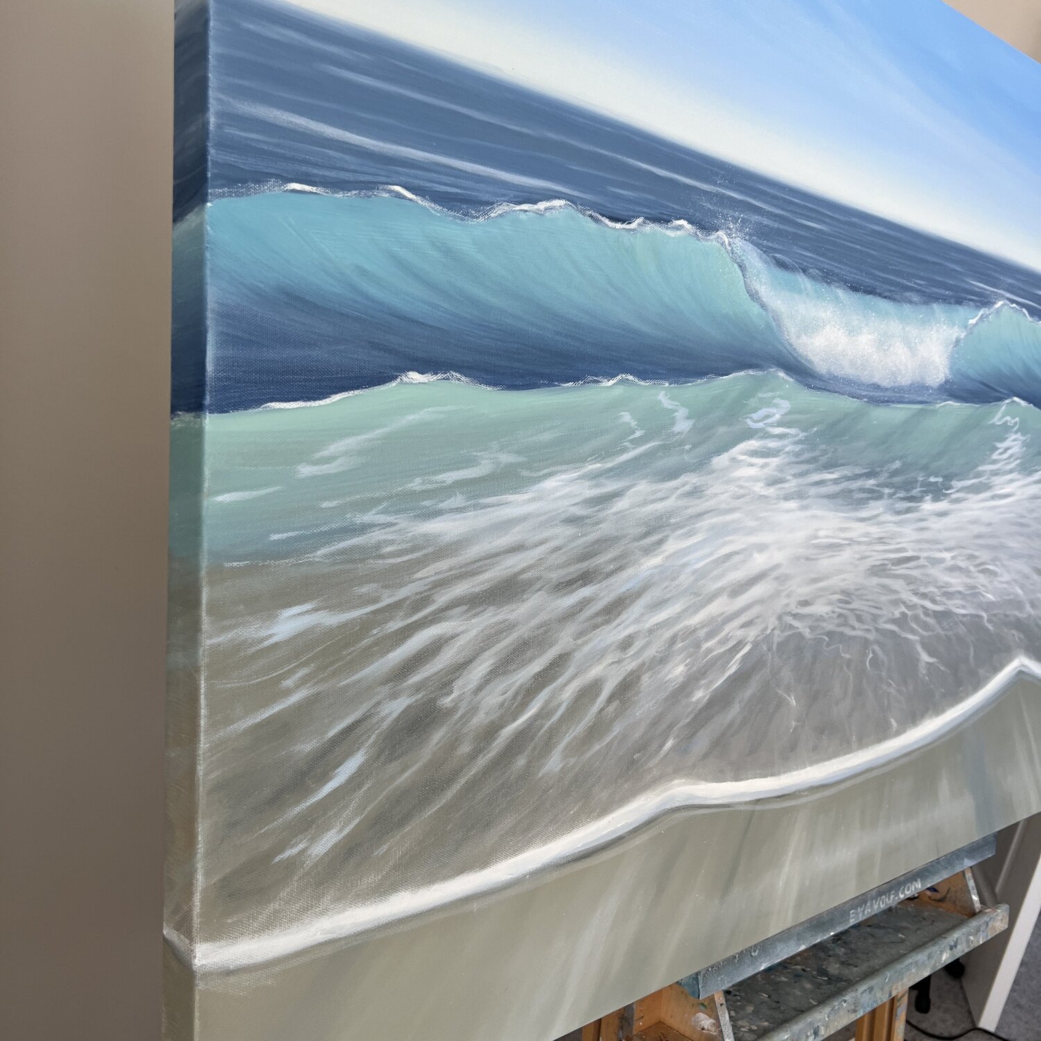 Island Getaway by Eva Volf (2024) : Painting Oil on Canvas - Singulart