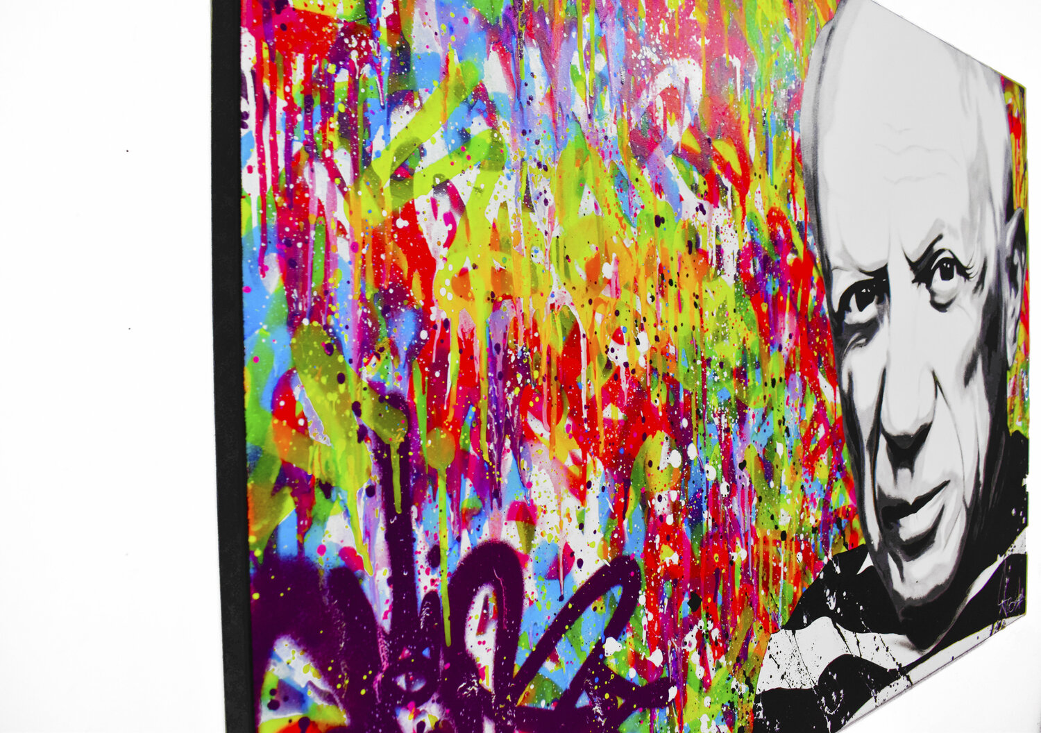 PABLO PICASSO by Vincent Bardou (2018) : Painting Acrylic, Graffiti on ...