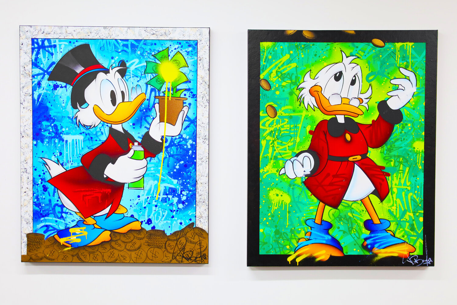 PICSOU AND THE MONEY FLOWER by Vincent Bardou (2023) : Painting Acrylic ...