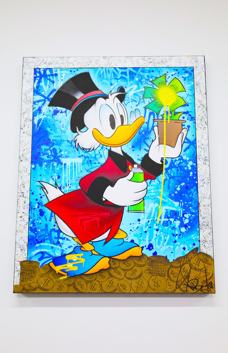 PICSOU AND THE MONEY FLOWER by Vincent Bardou (2023) : Painting Acrylic ...