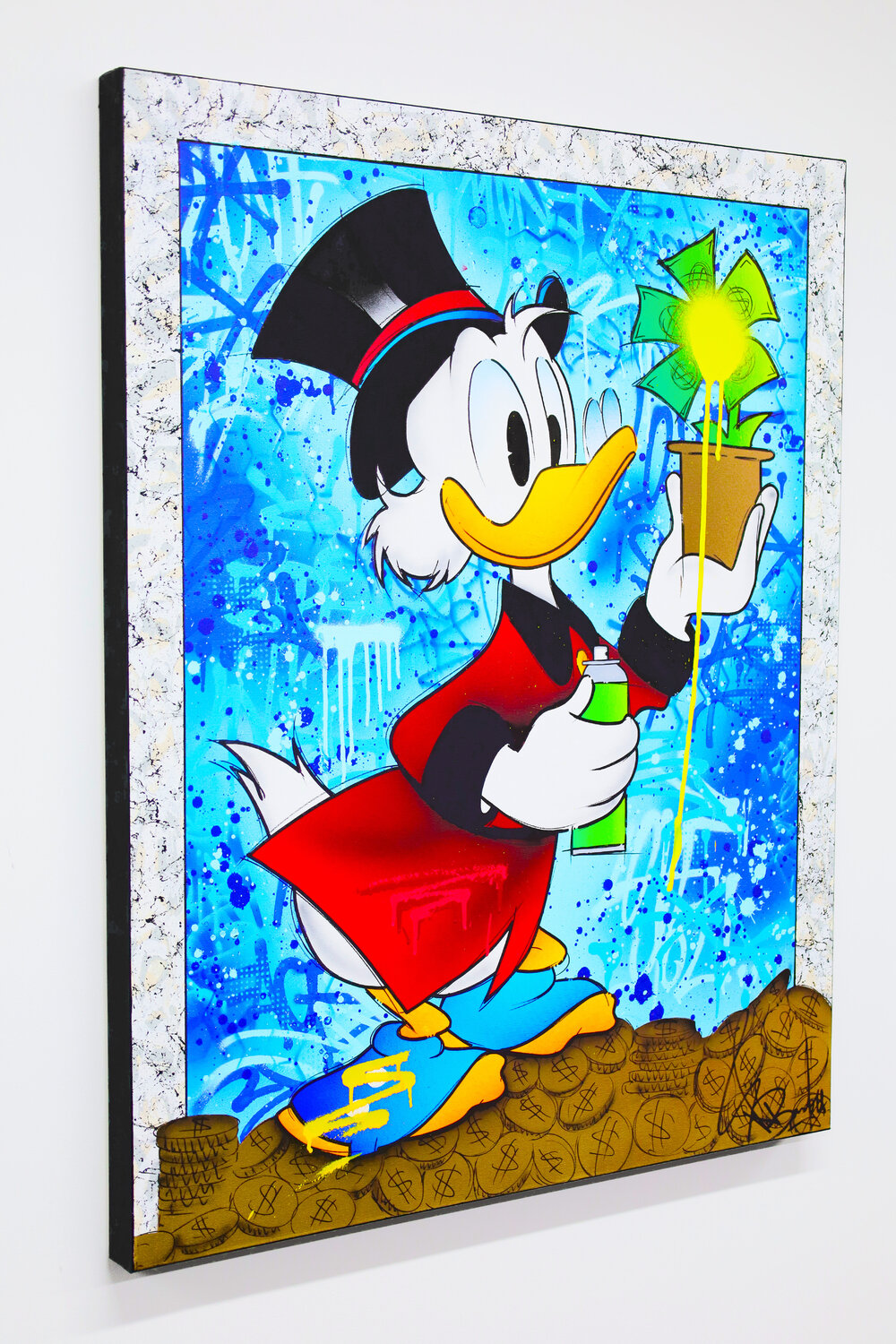 PICSOU AND THE MONEY FLOWER by Vincent Bardou (2023) : Painting Acrylic ...