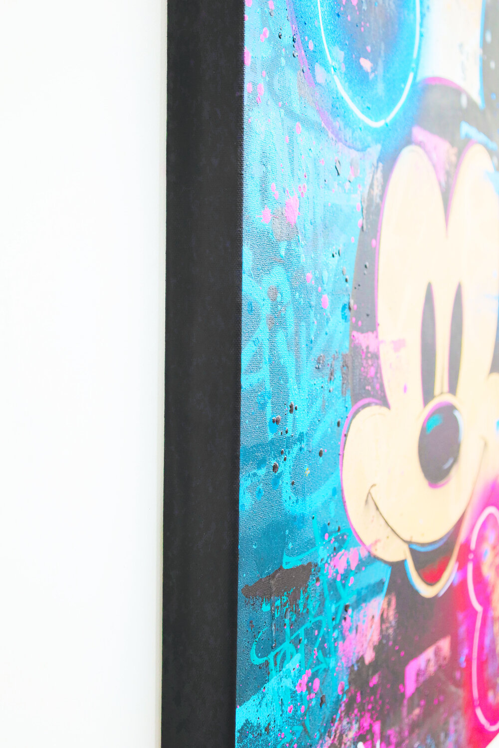 MICKEY MOUSE NEON ART by Vincent Bardou (2023) : Painting Acrylic ...