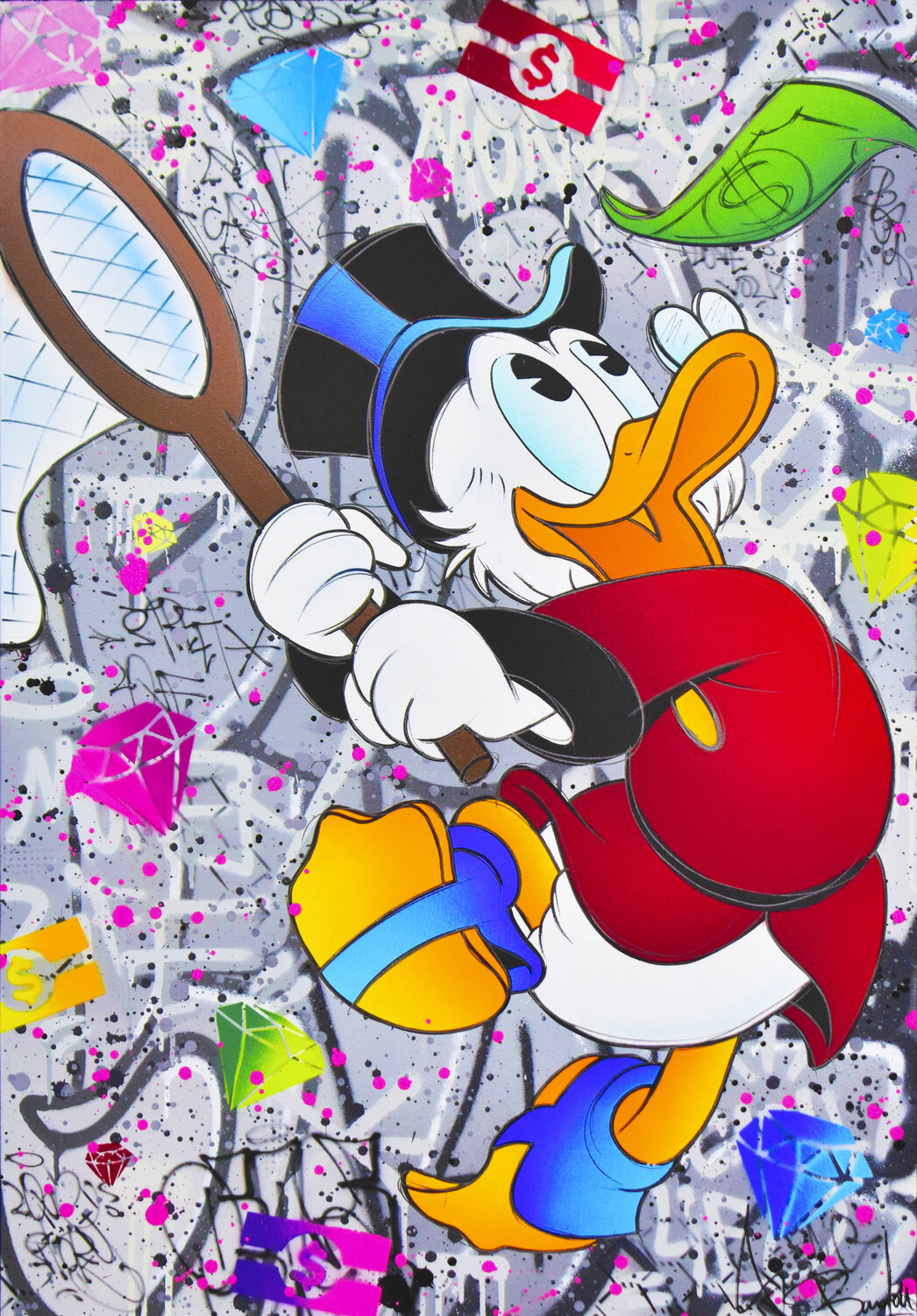 PICSOU MONEY POOL by Vincent Bardou (2022) : Painting Acrylic, Oil on ...