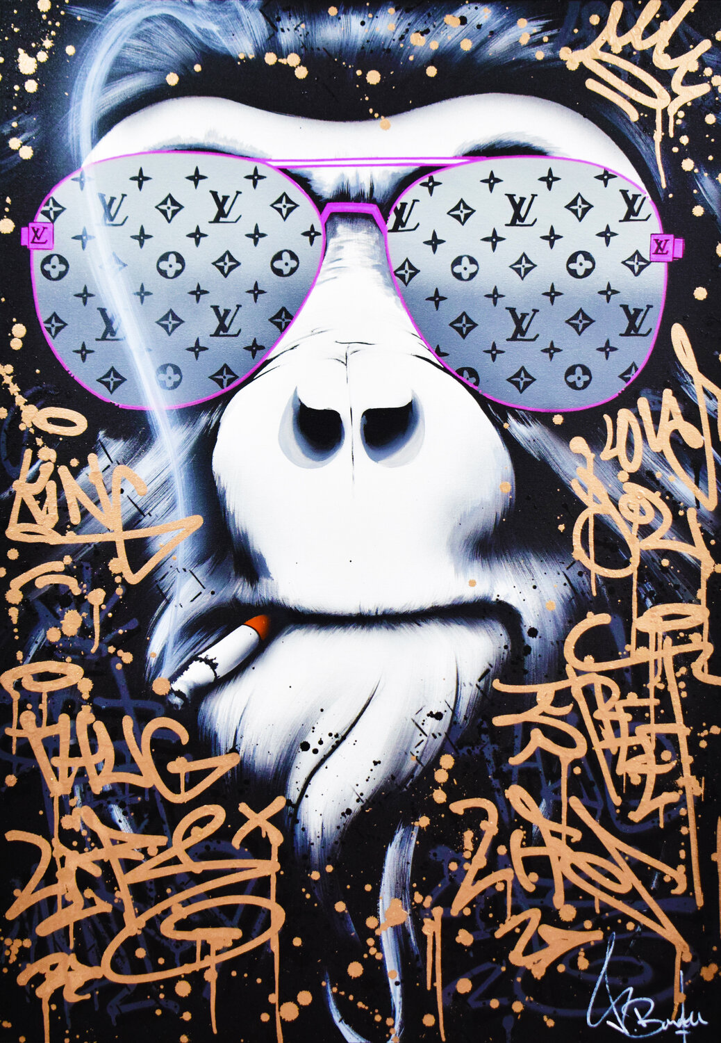 Pink Panther As A Thug