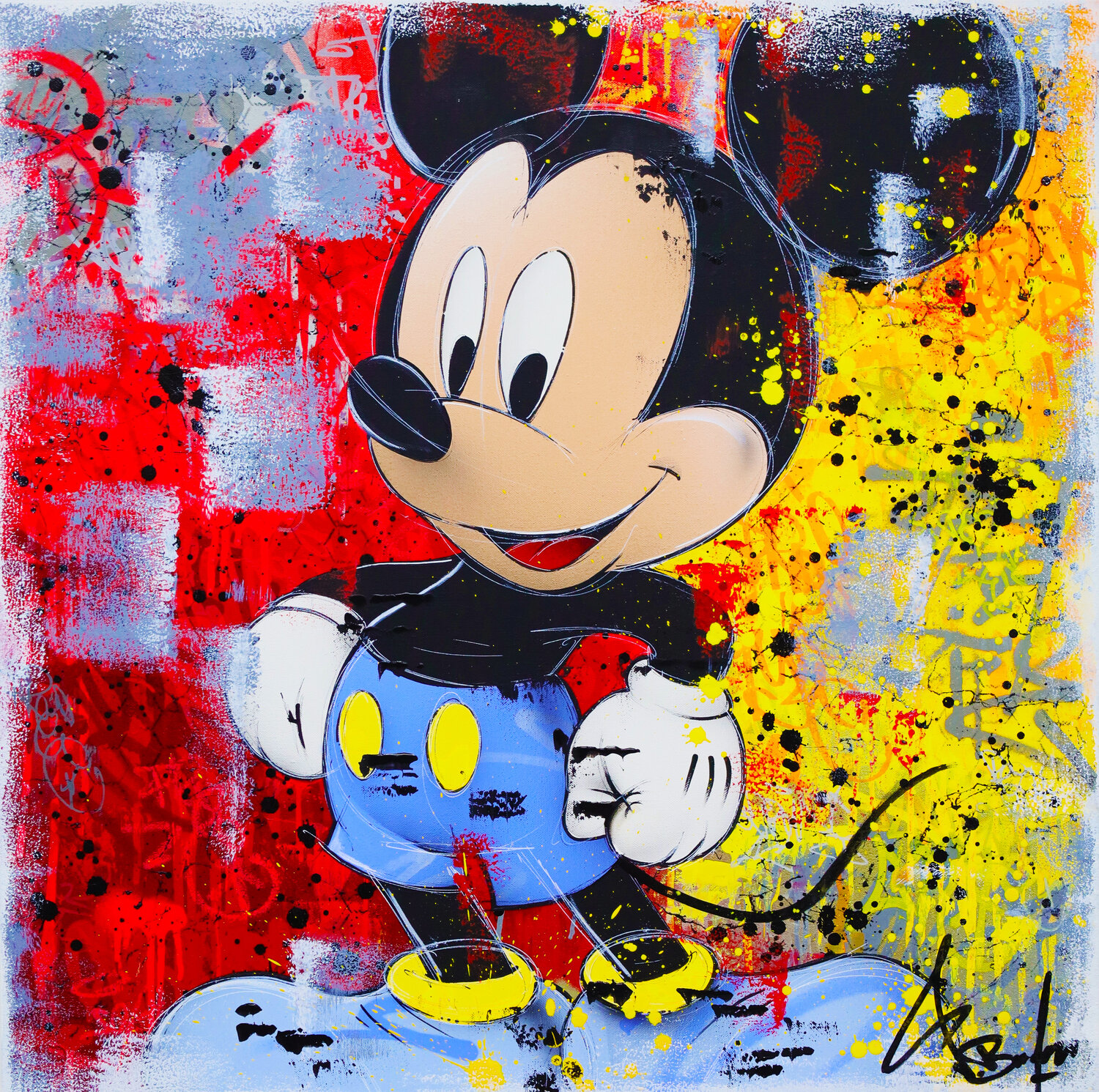 MICKEY MOUSE URBAN WORLD by Vincent Bardou (2024) : Painting Acrylic ...