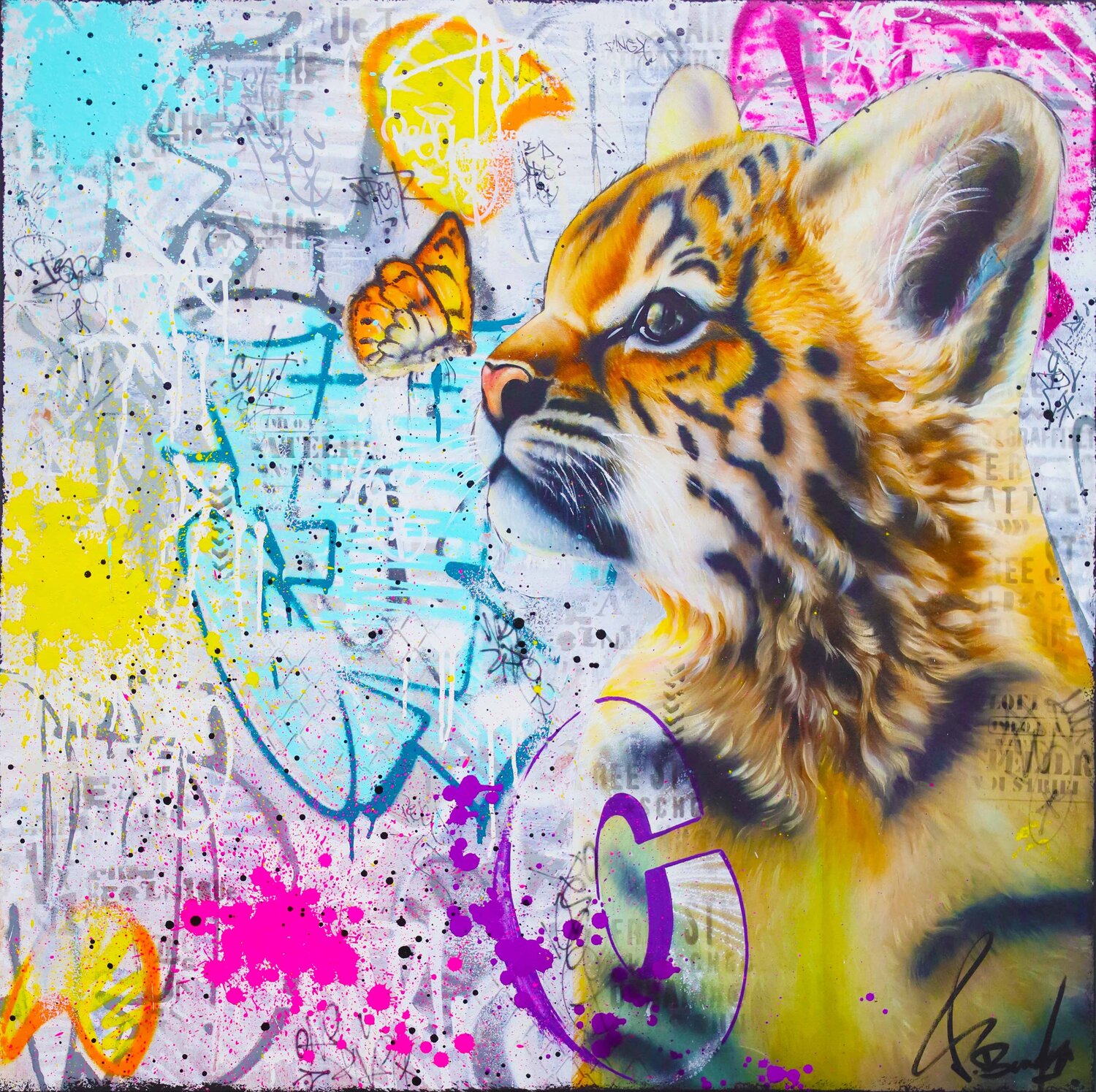 THE BABY TIGER & THE BUTTERFLY Vincent Bardou