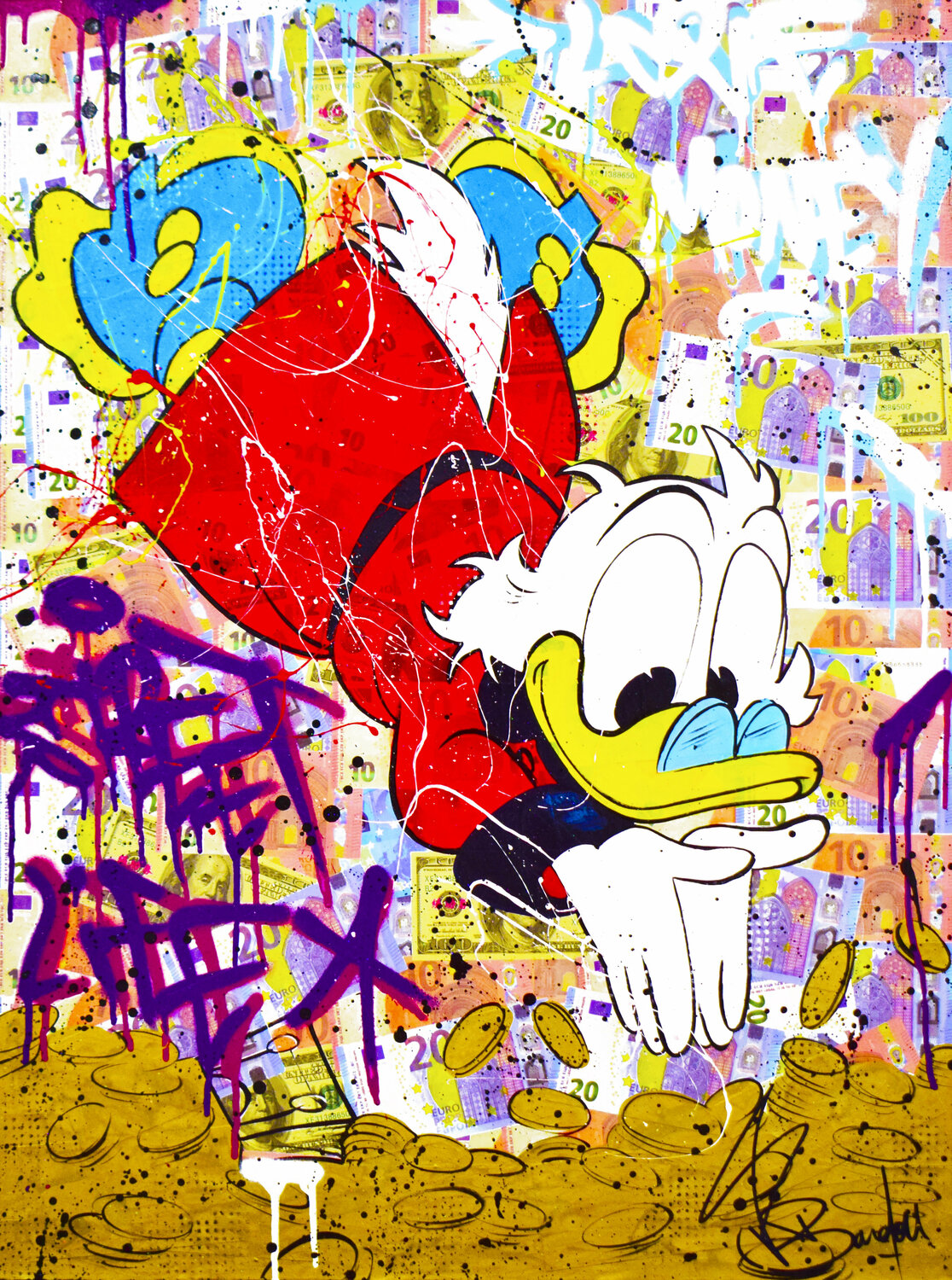 PICSOU DIVING INTO THE UNKNOWN by Vincent Bardou (2020) : Painting ...