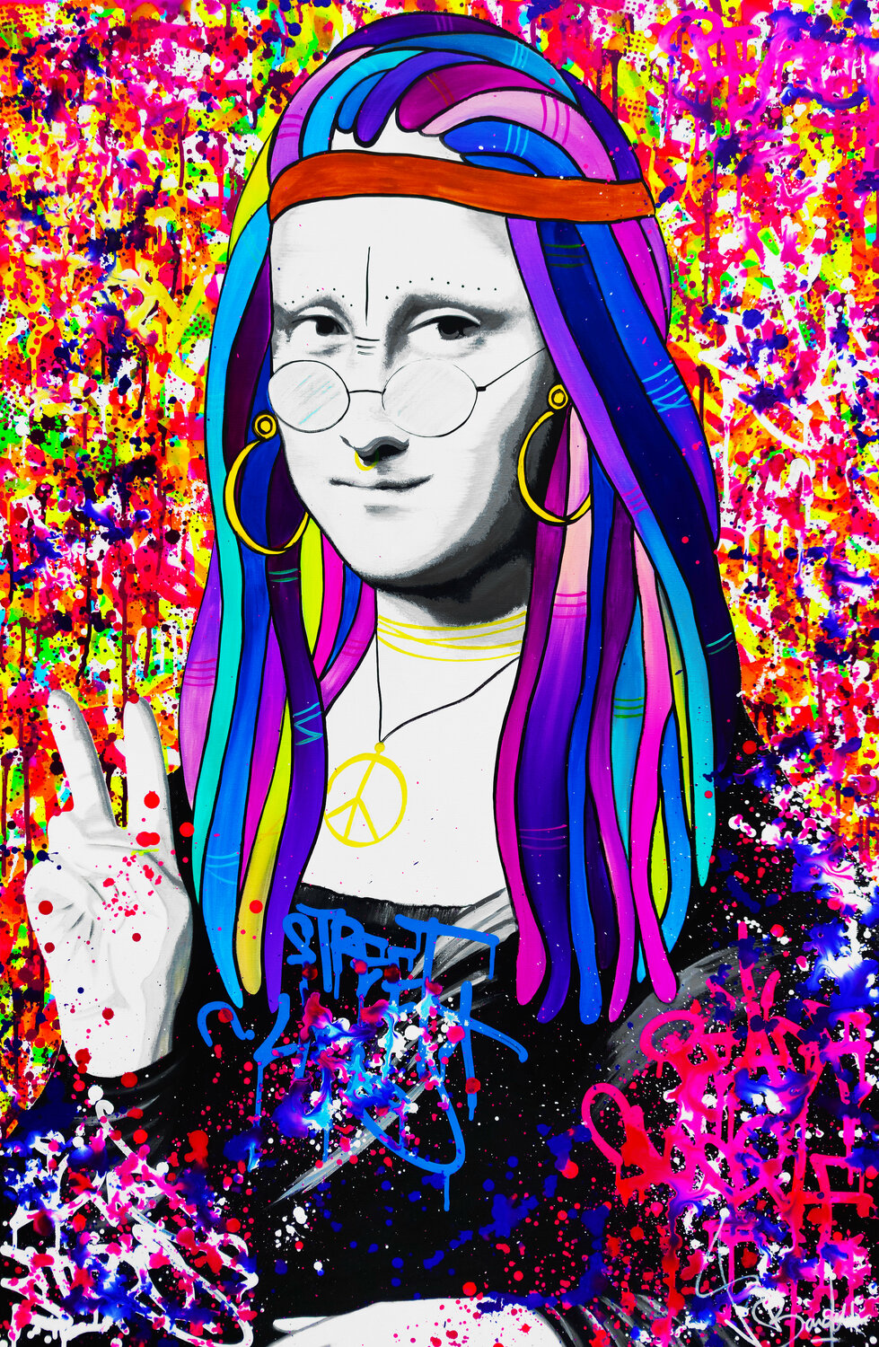 MONA LISA RASTA by Vincent Bardou (2020) : Painting Acrylic, Oil on ...