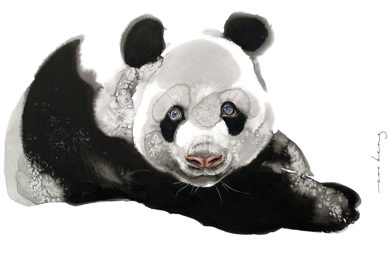 Calm Giant by Soo Beng Lim (2022) : Drawing India Ink on Paper - Singulart