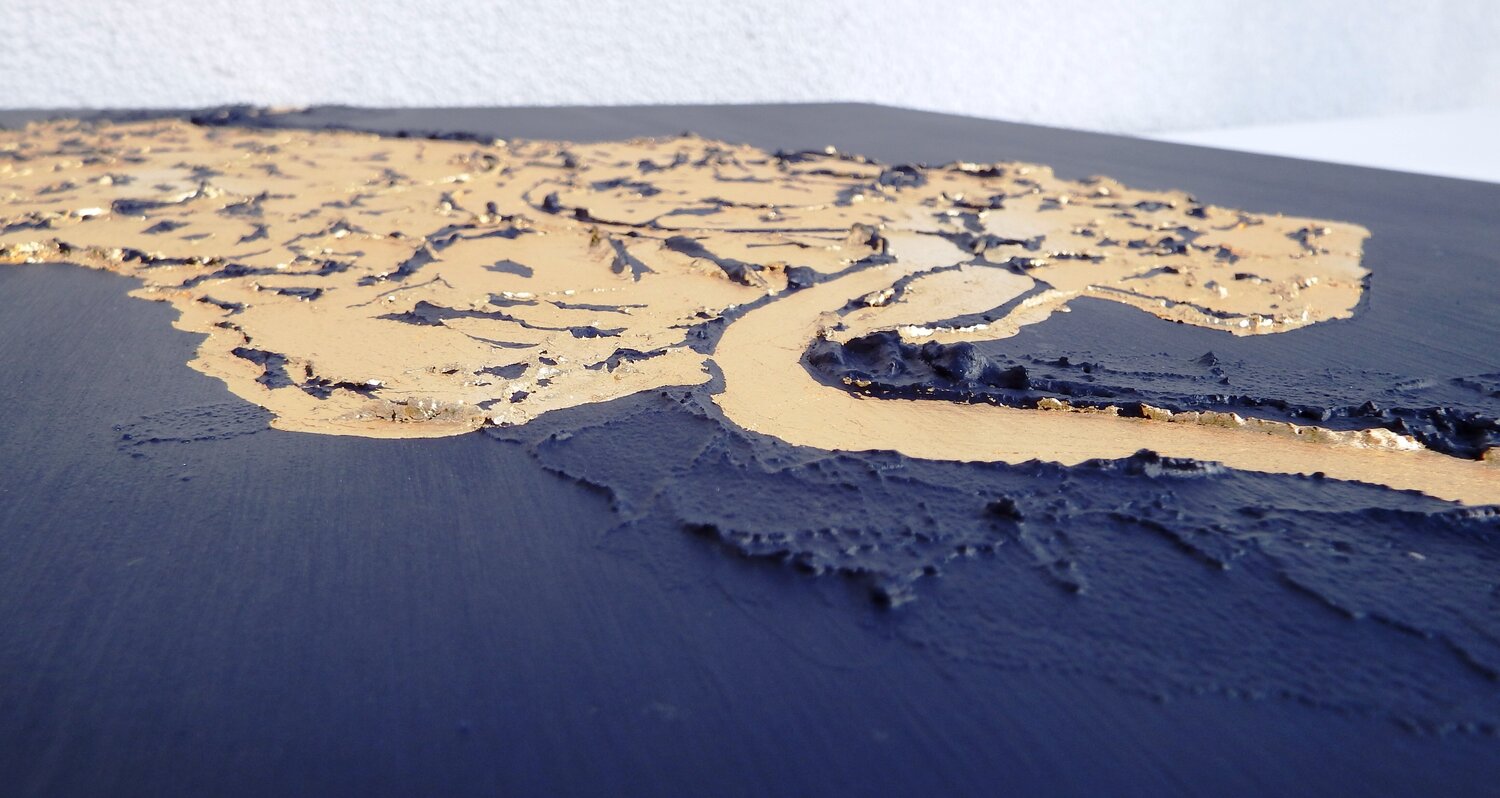 Köln...die Stadt am Rhein von Rudi Art Peters (2023): Malerei Acryl ...