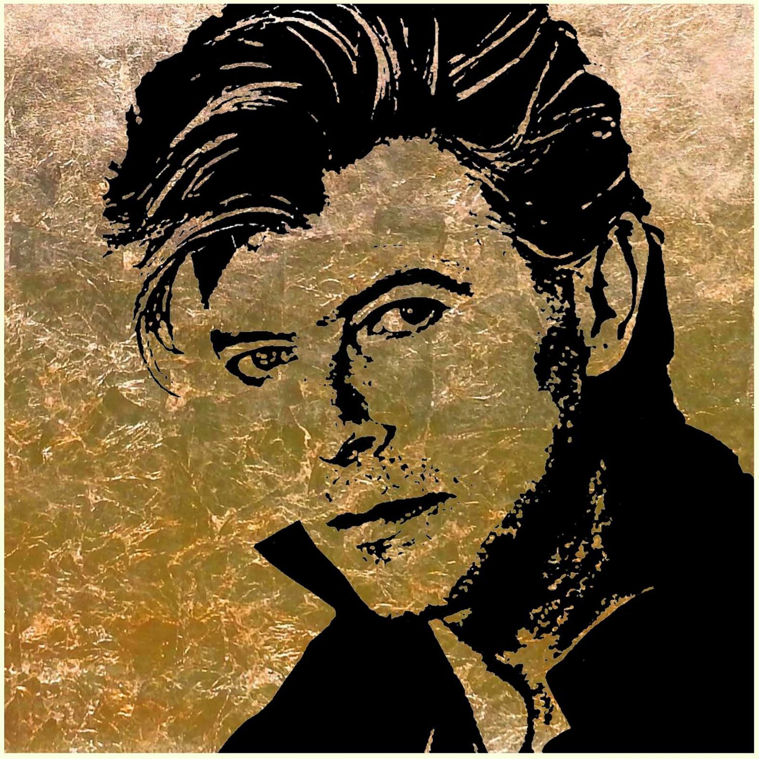 David Bowie 2 120 120 von Rudi Art Peters (2022): Malerei Acryl ...