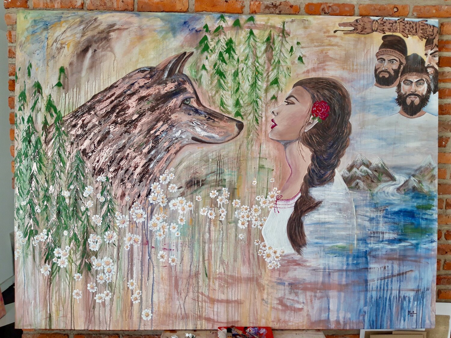 Yo soy tierra de mis ancestros by Elena Parau (2024) : Painting Acrylic ...