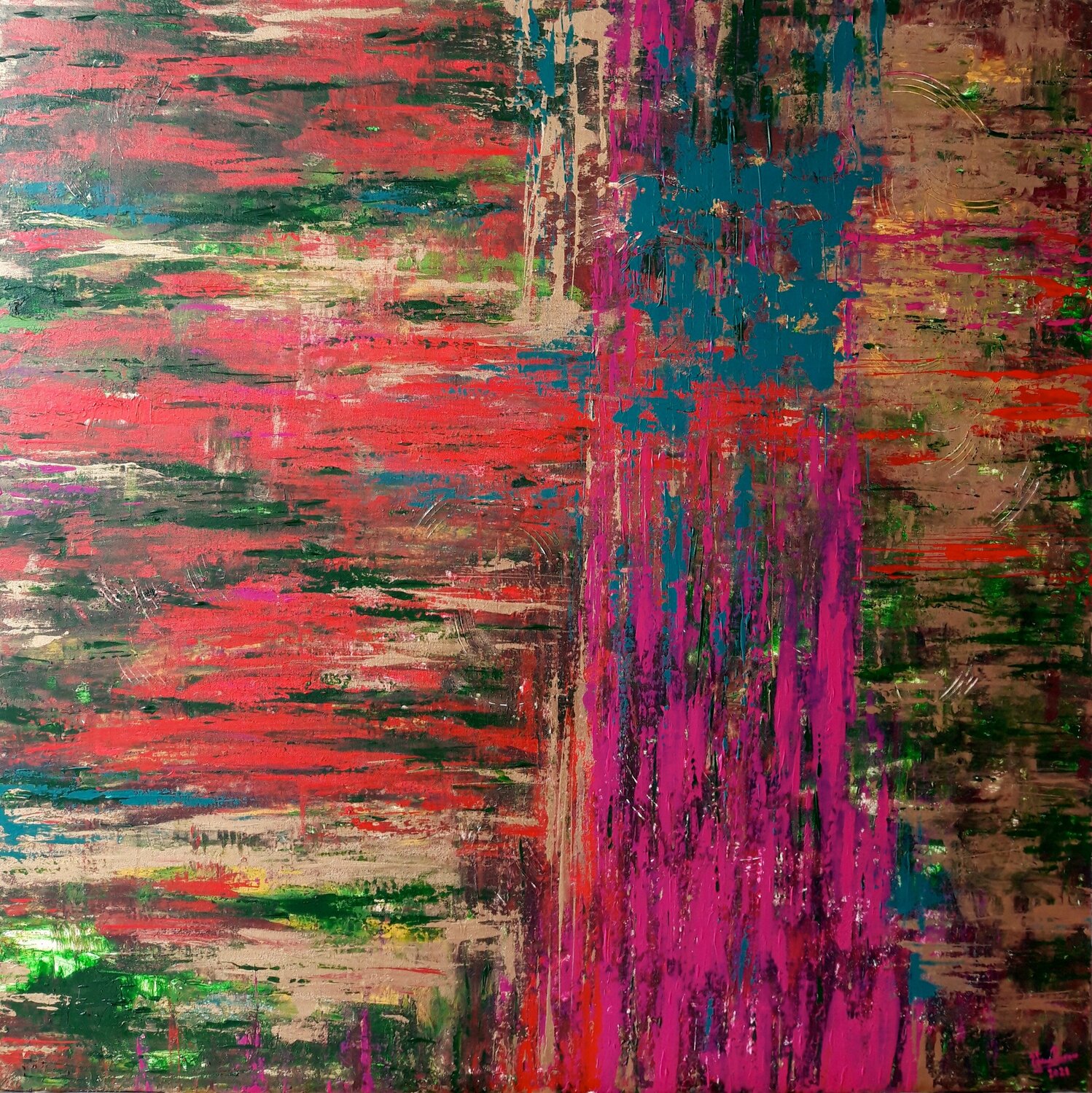 Urban frequencies by Elena Parau (2021) : Painting Acrylic, India Ink ...