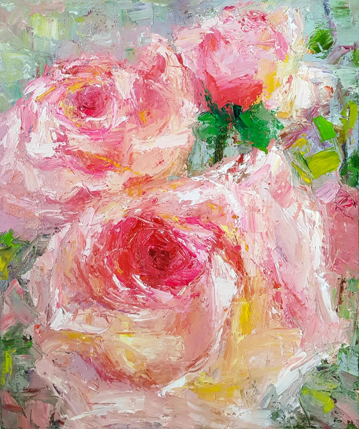 Rose garden 1802 by Wonjeong Cho (2018) : Painting Oil on Canvas ...