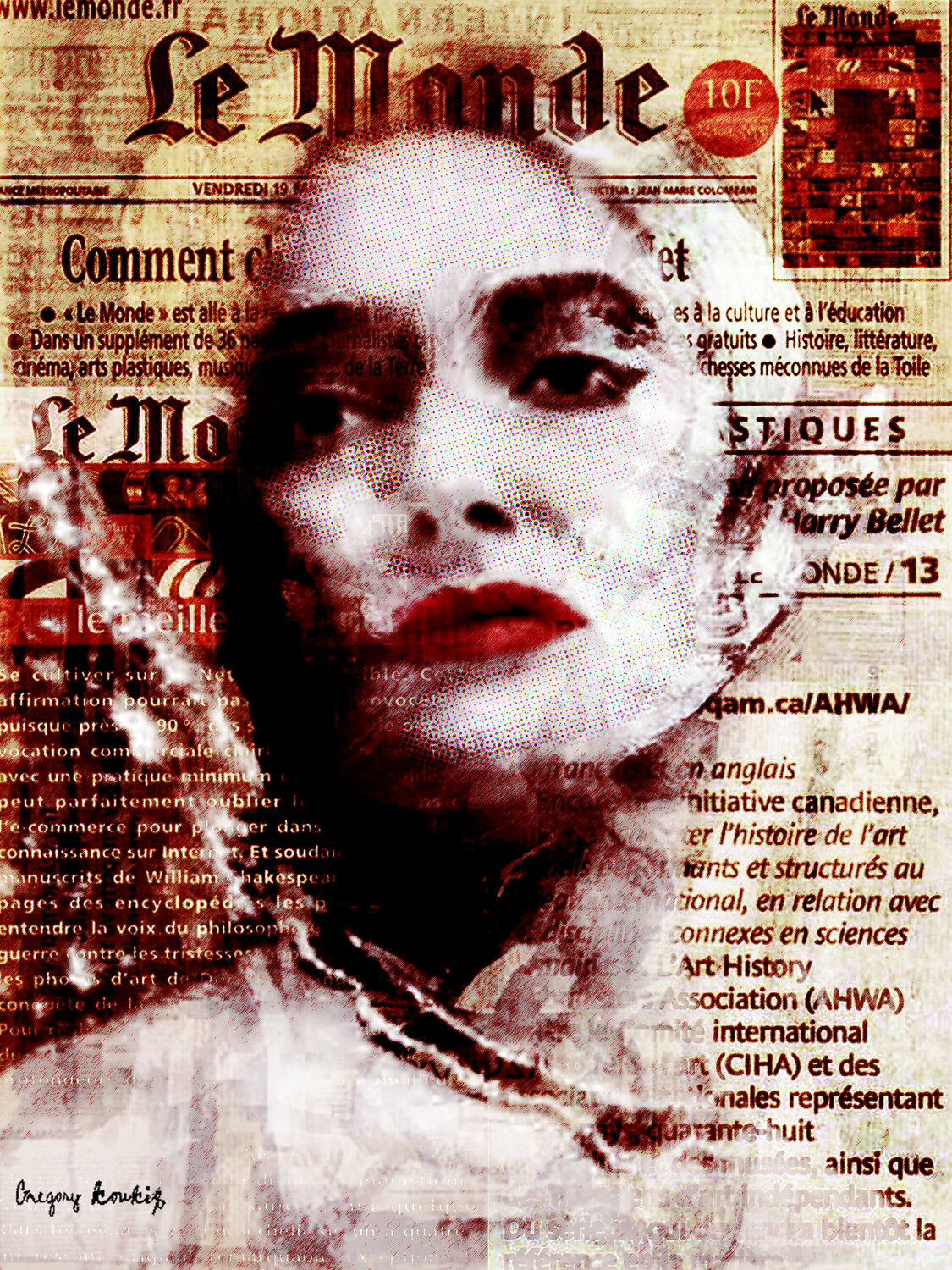 Maria yellow von Grigoris Koukis (2021): Druck Giclée-Druck auf ...