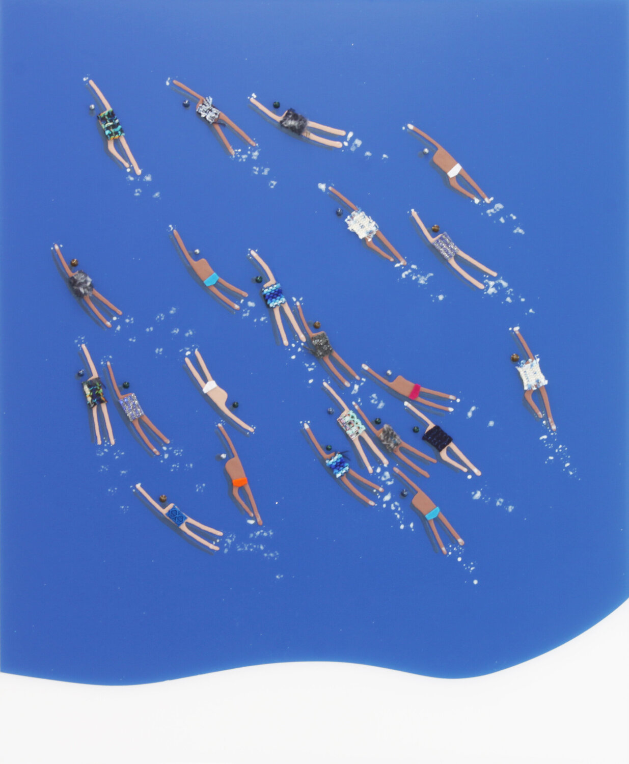 Swimmers 478 at Liljeholmsbadet beach Sweden by Ruben Abstract (2022 ...