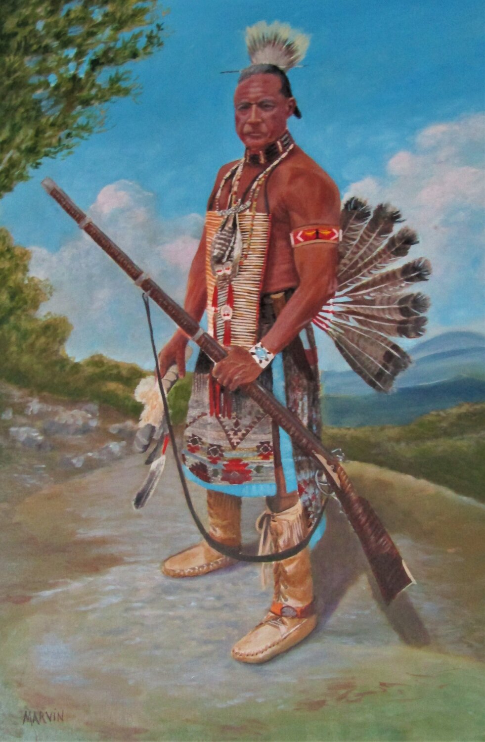 Cherokee Warrior Paintings