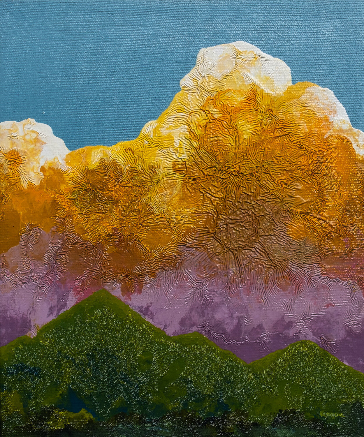 Landscape Texture by Roque Reyes (2021) : Painting Oil on Canvas ...