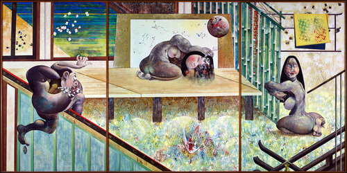 浮き船の巻き (scène du Rouleau d’Ukifune) de Daniel de Saint-Yon (1984 ...