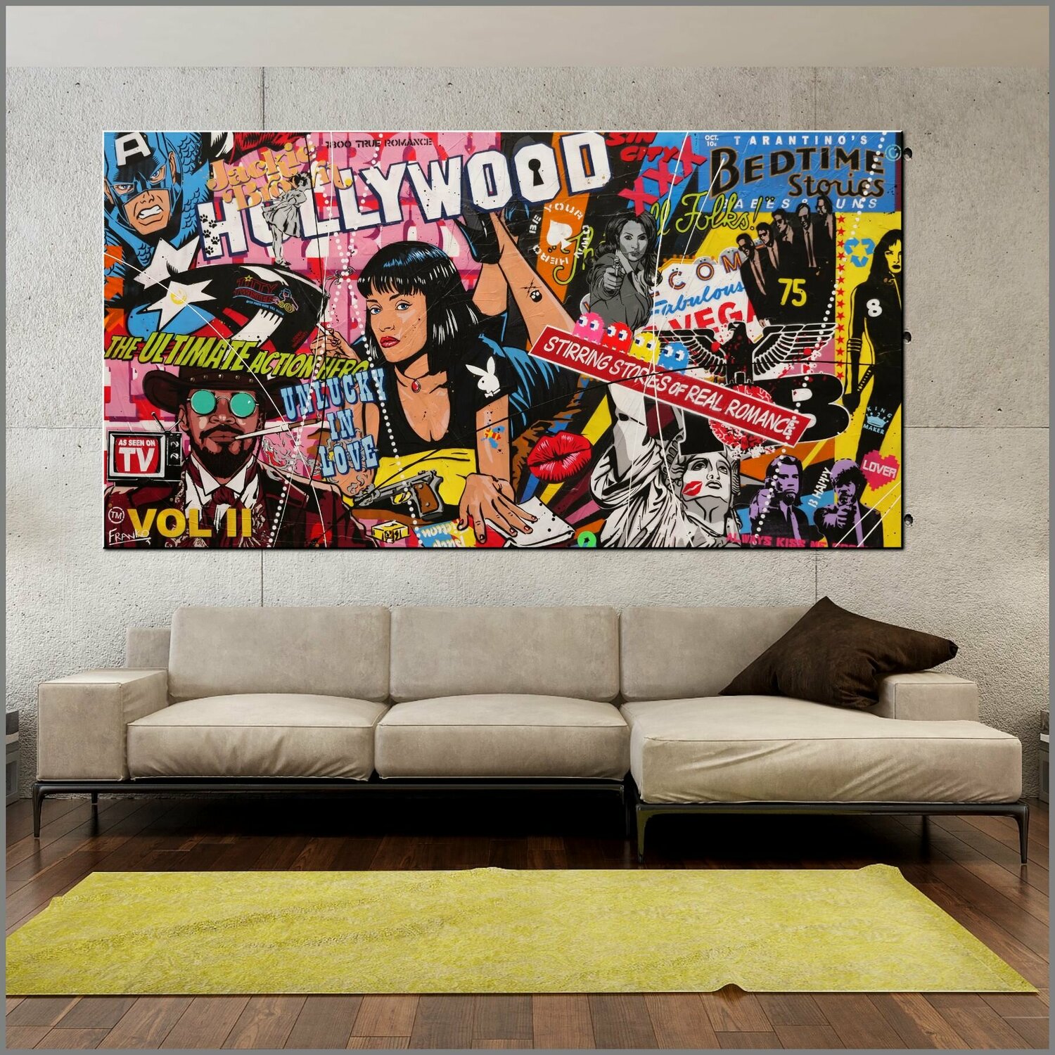 Hollywood Tarantino 190cm x 100cm by Franko (2021) : Painting Acrylic ...