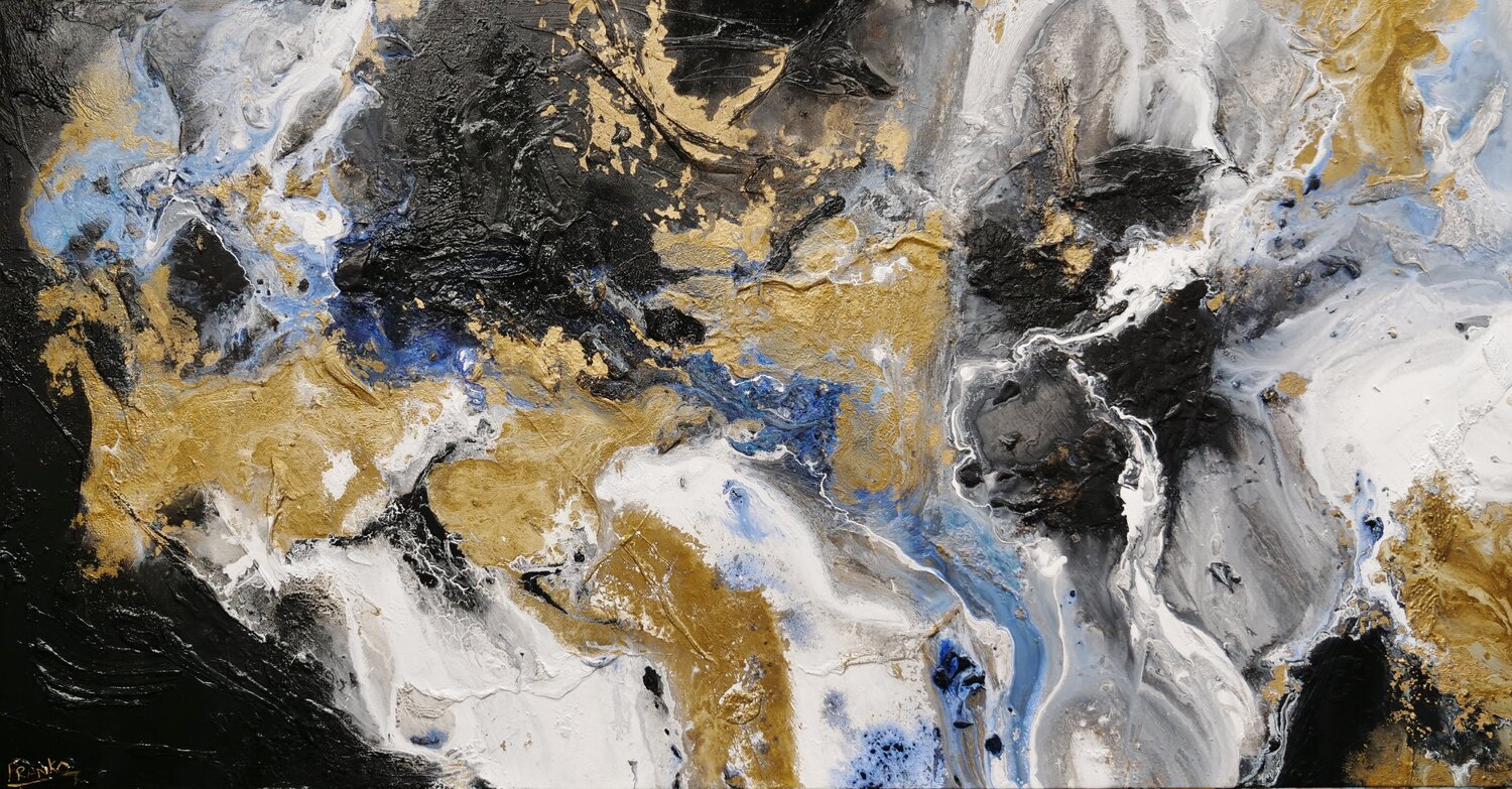 Golden Potion 190cm x 100cm by Franko (2022) : Painting Acrylic, Oil on ...