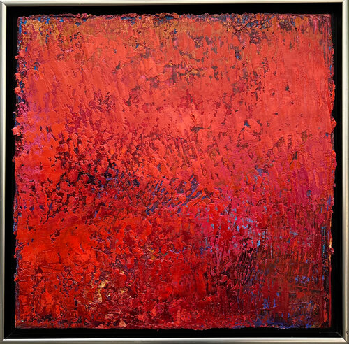 Abstrakte Landschaft mit halbem Horizont by Michael Freudenberg (2019) : Painting Oil on Canvas ...