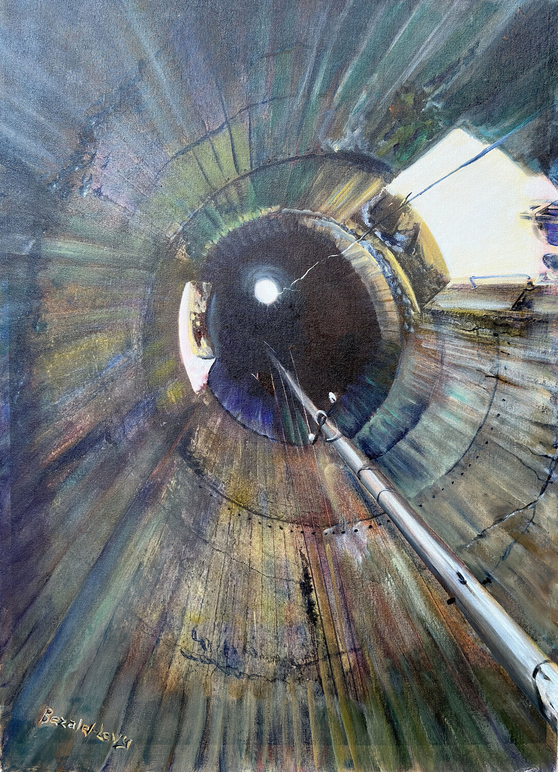 Interior, Hamilton Lumber Smokestack by Bezalel Levy (2022) : Painting ...